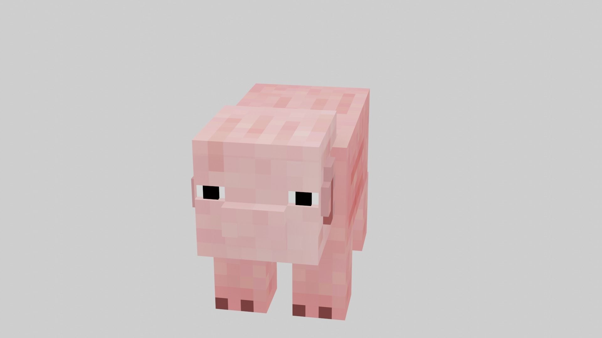3D model Minecraft Pig VR / AR / low-poly | CGTrader