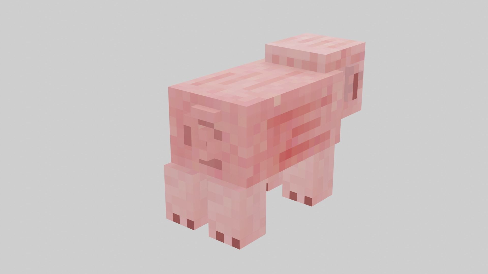 3D model Minecraft Pig VR / AR / low-poly | CGTrader