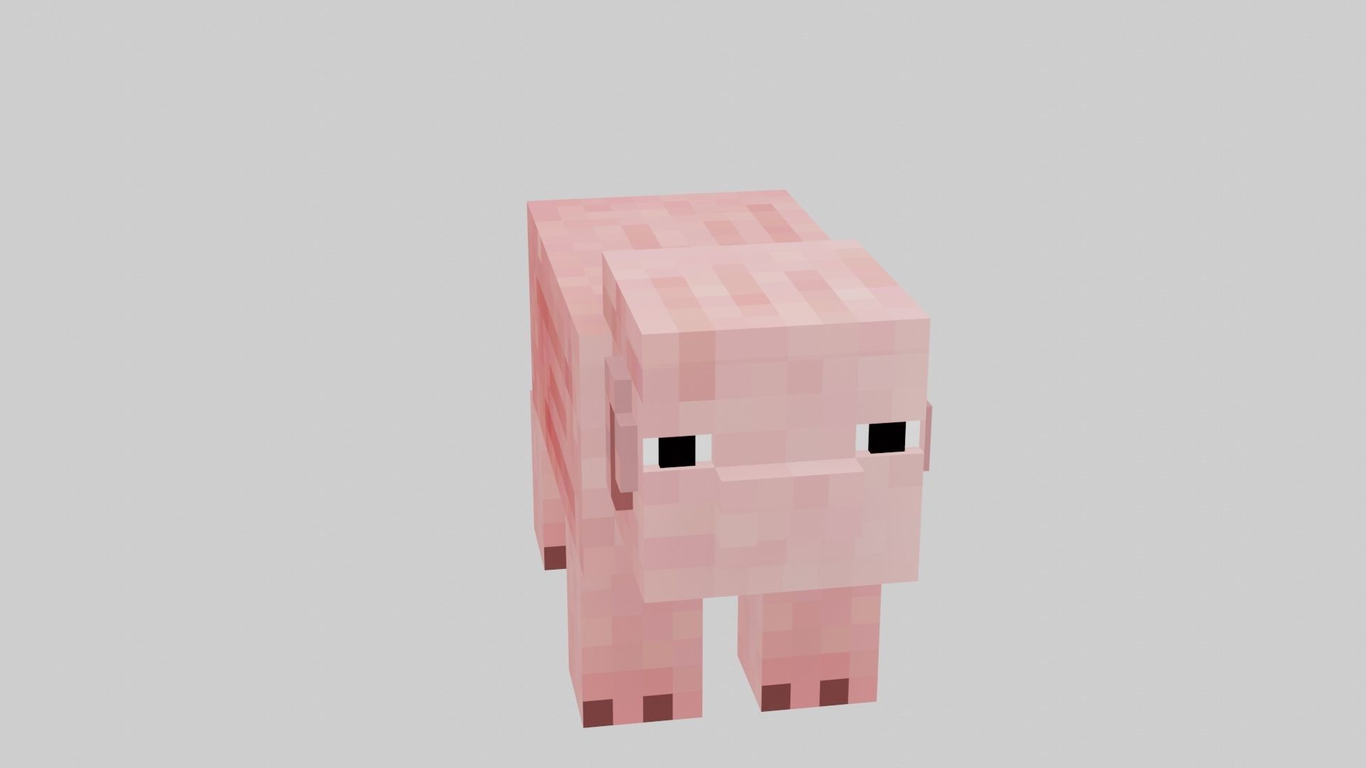 3D model Minecraft Pig VR / AR / low-poly | CGTrader