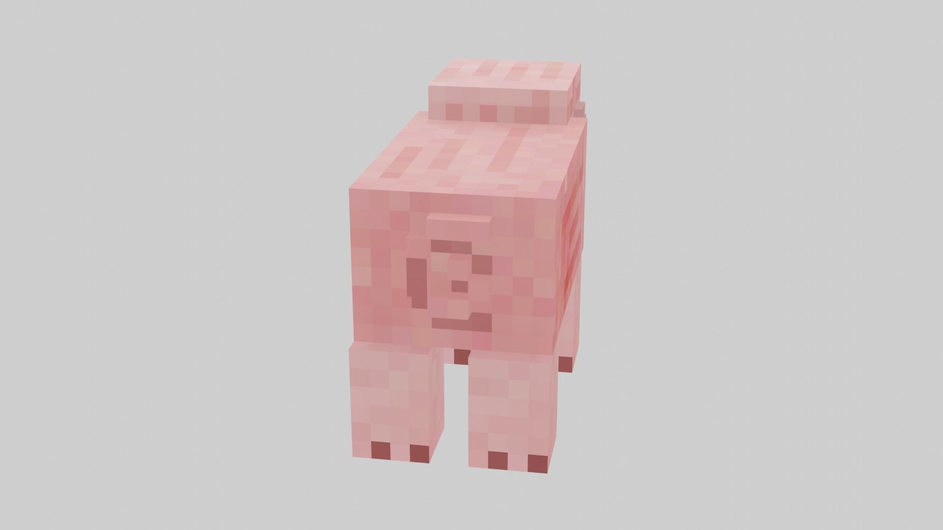 3D model Minecraft Pig VR / AR / low-poly | CGTrader