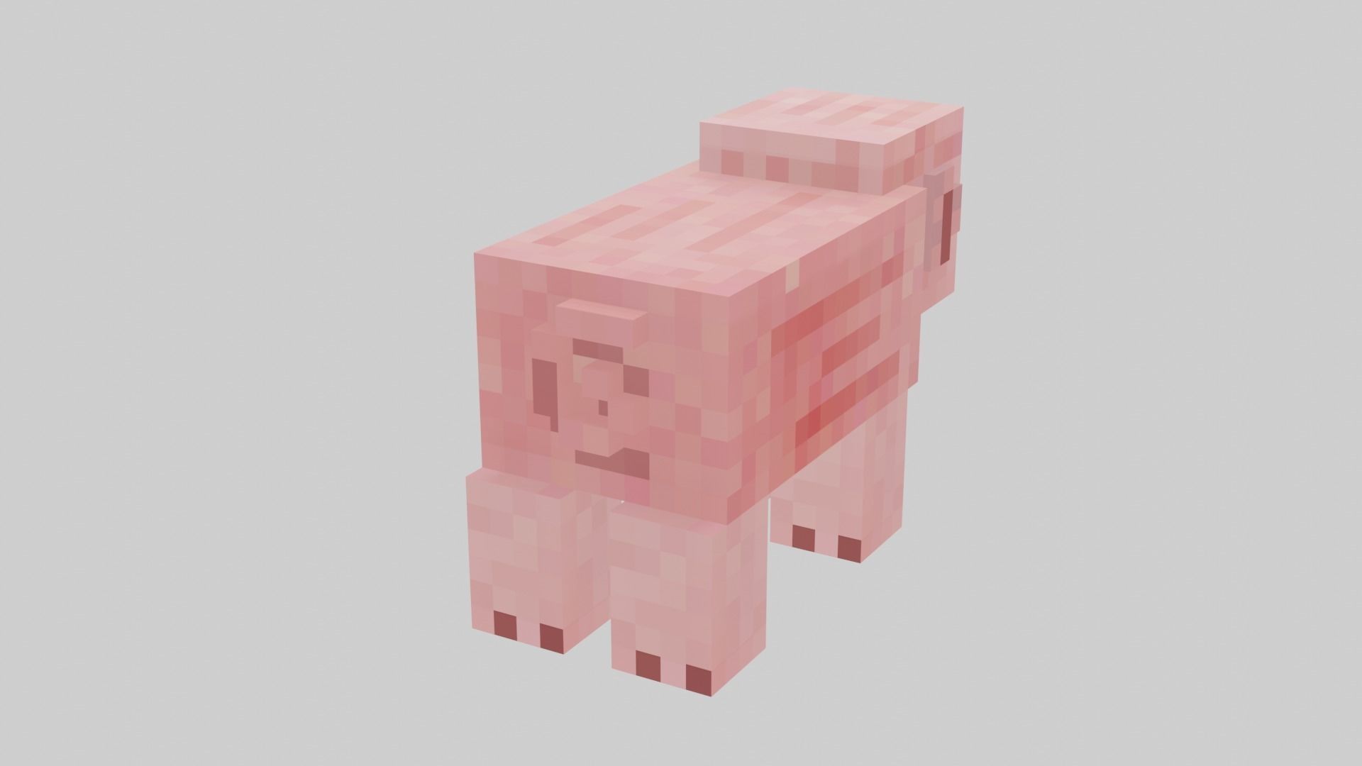 3D model Minecraft Pig VR / AR / low-poly | CGTrader
