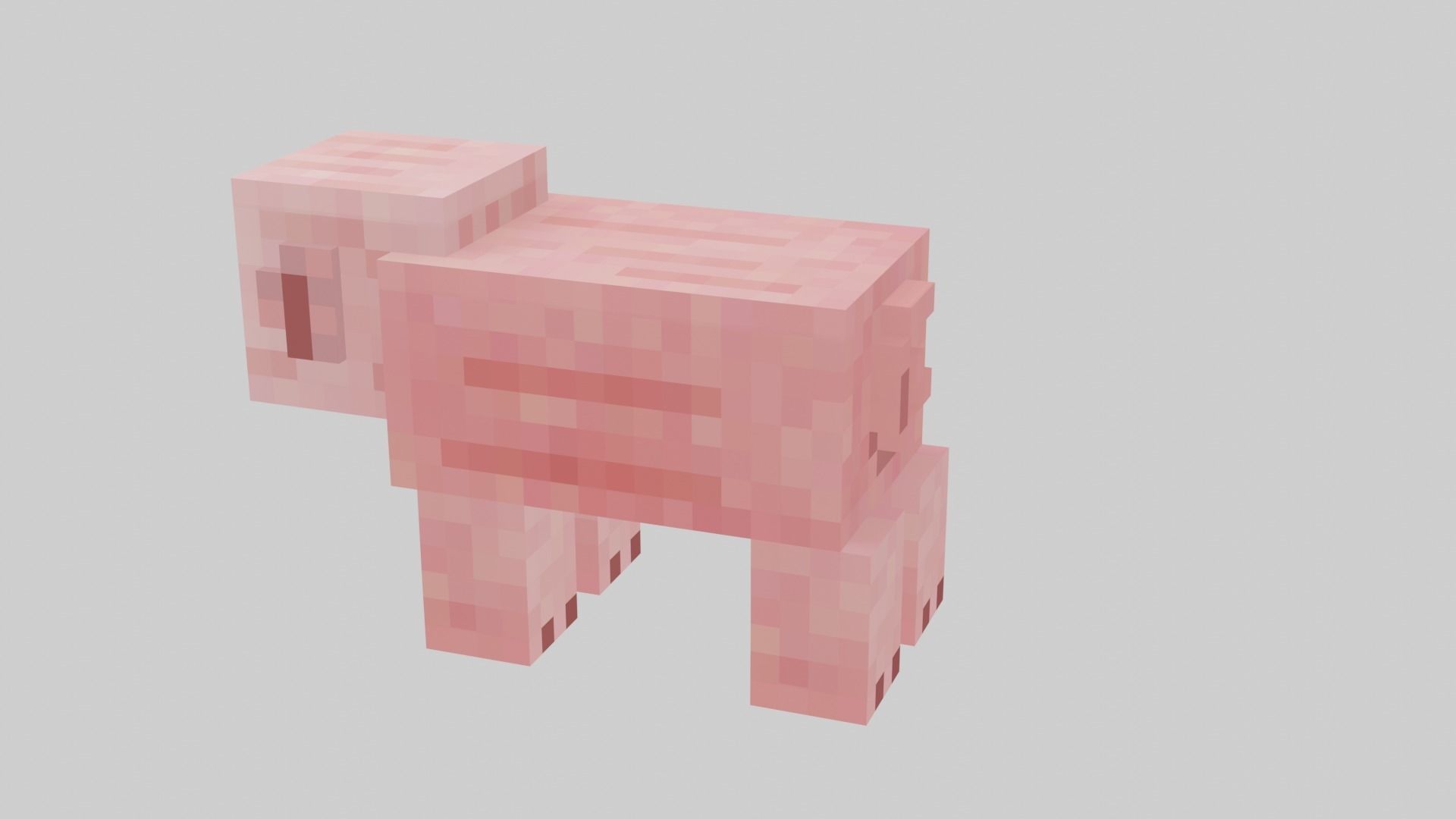 3D model Minecraft Pig VR / AR / low-poly | CGTrader