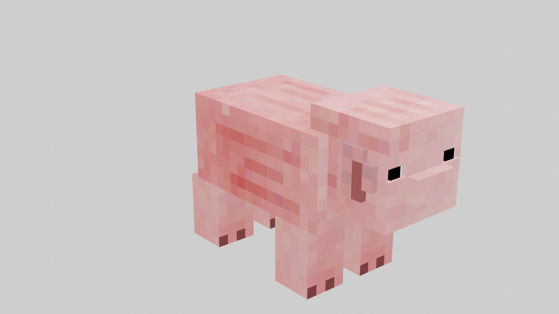 3D model Minecraft Pig VR / AR / low-poly | CGTrader