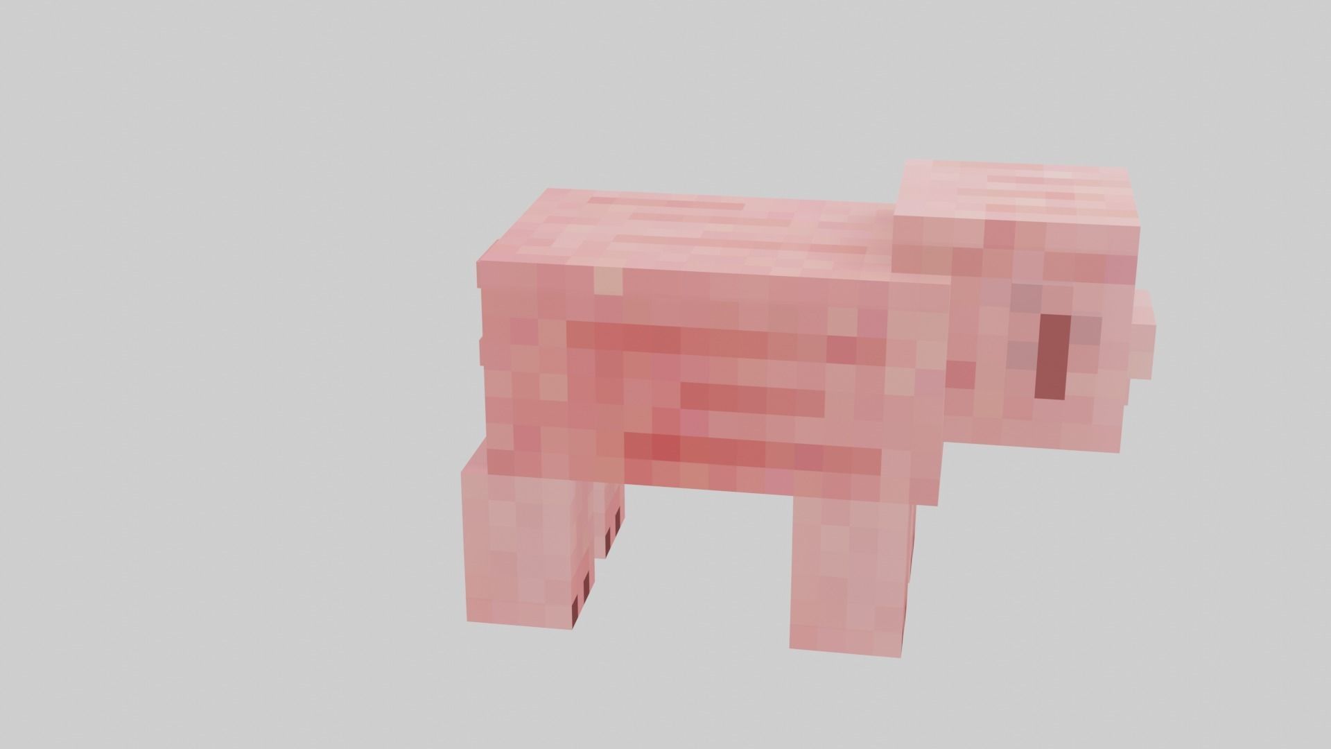 3D model Minecraft Pig VR / AR / low-poly | CGTrader
