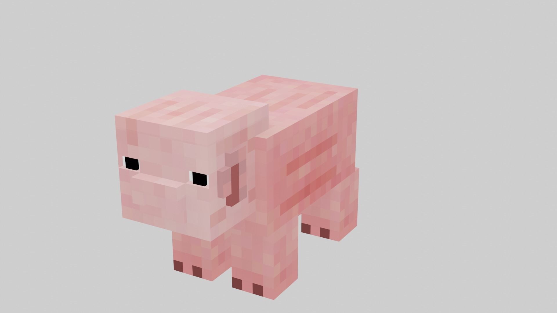 3D model Minecraft Pig VR / AR / low-poly | CGTrader