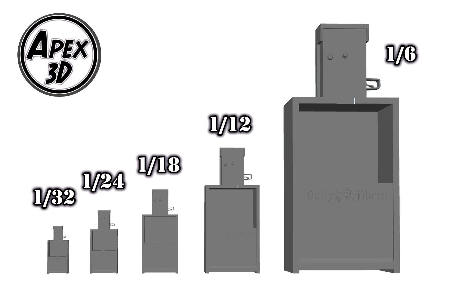 Daily Planet Newspaper machine in various scales for 3d printing 3D ...
