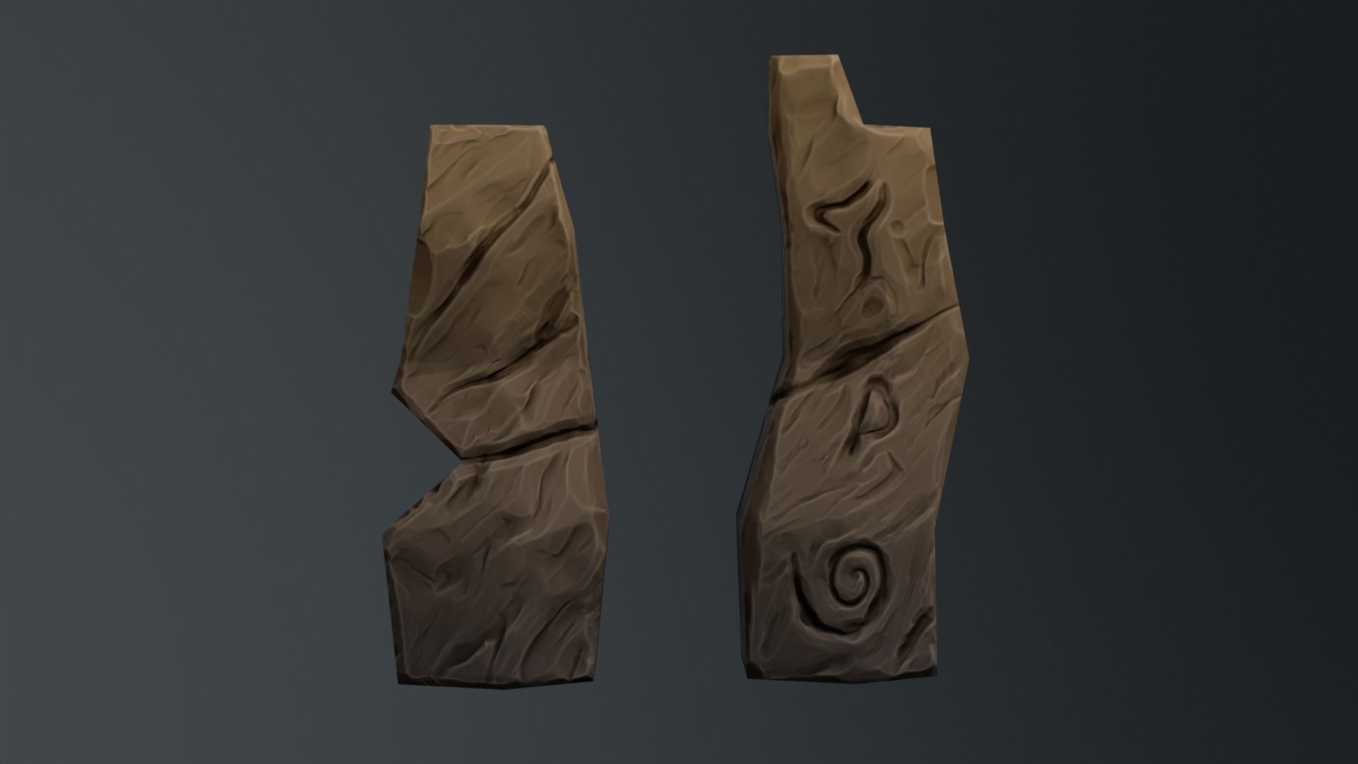 Stylized Runestone GameReady Model free VR / AR / low-poly 3D model ...
