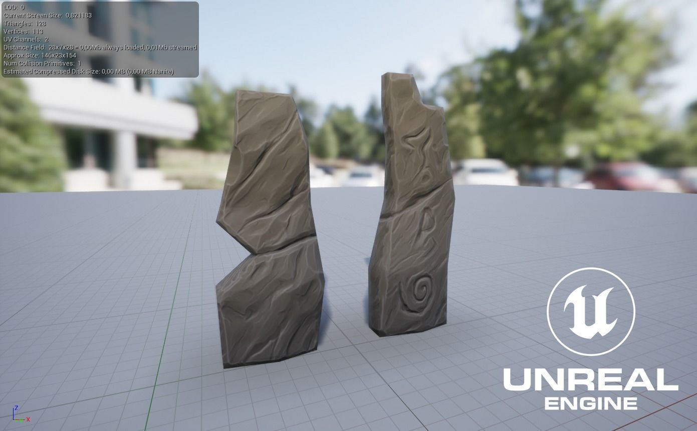 Stylized Runestone GameReady Model free VR / AR / low-poly 3D model | CGTrader