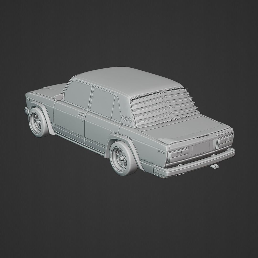 VAZ 2107 Tuned 2004 3D model | CGTrader