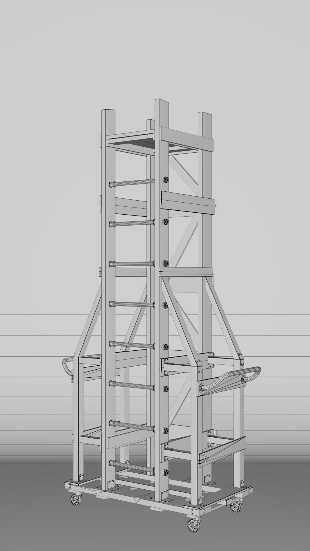 3D model Push Pull Ladder 3D model VR / AR / low-poly | CGTrader