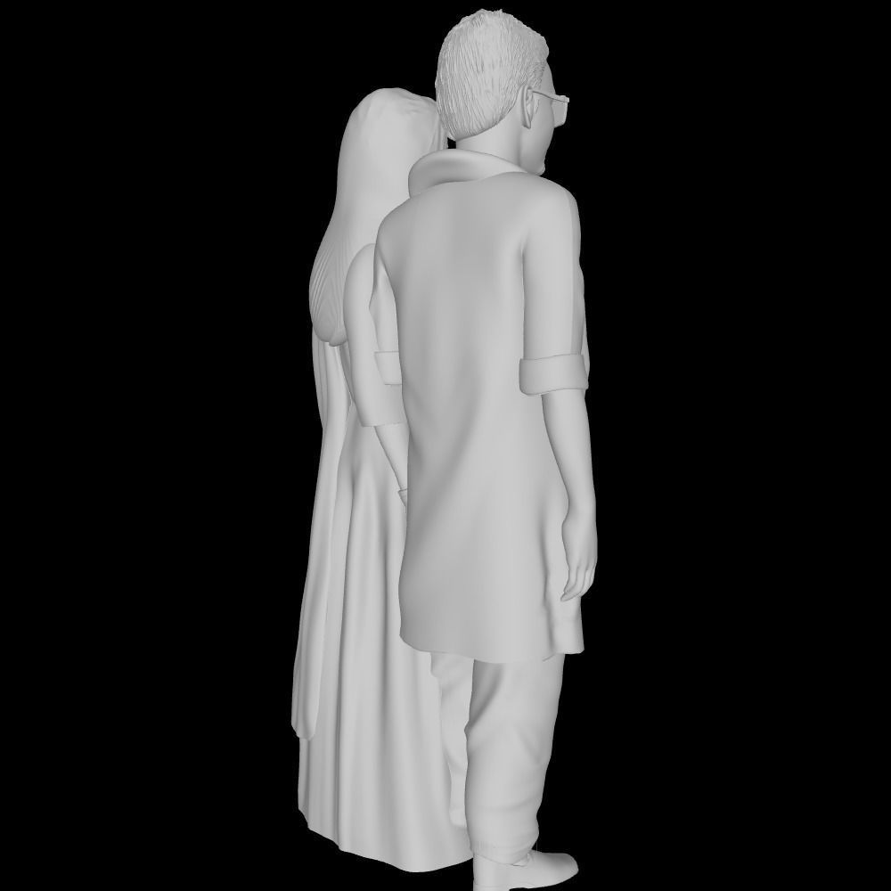CUTE COUPLE - MEHENDI COUPLE - WEDDING COUPLE- HUMAN - PEOPLE 3D model ...