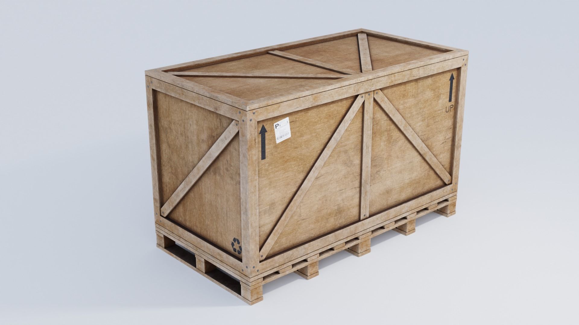 3D model Wooden Crates and Pallet 4K and 2K VR / AR / low-poly | CGTrader