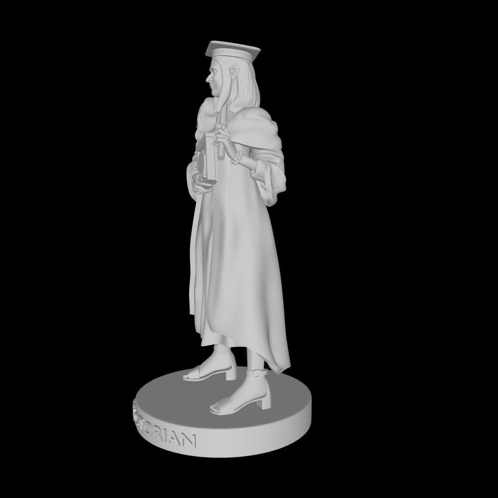 GRADUATION GIRL 1 -GRADUATE-CONVOCATION-VALEDICTORIAN-GRADUATION 3D ...