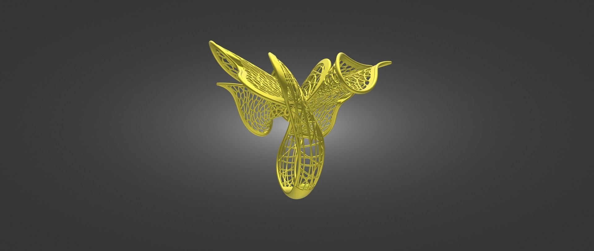 Abstract Gold Ring Design free 3D model 3D printable | CGTrader