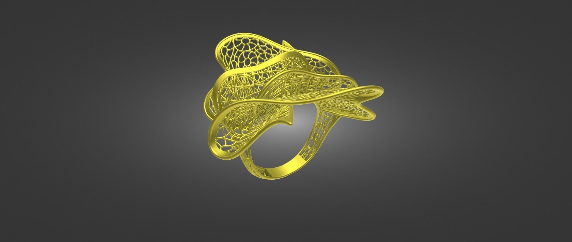 Abstract Gold Ring Design free 3D model 3D printable | CGTrader