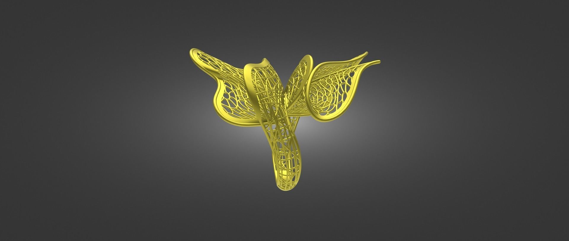 Abstract Gold Ring Design free 3D model 3D printable | CGTrader