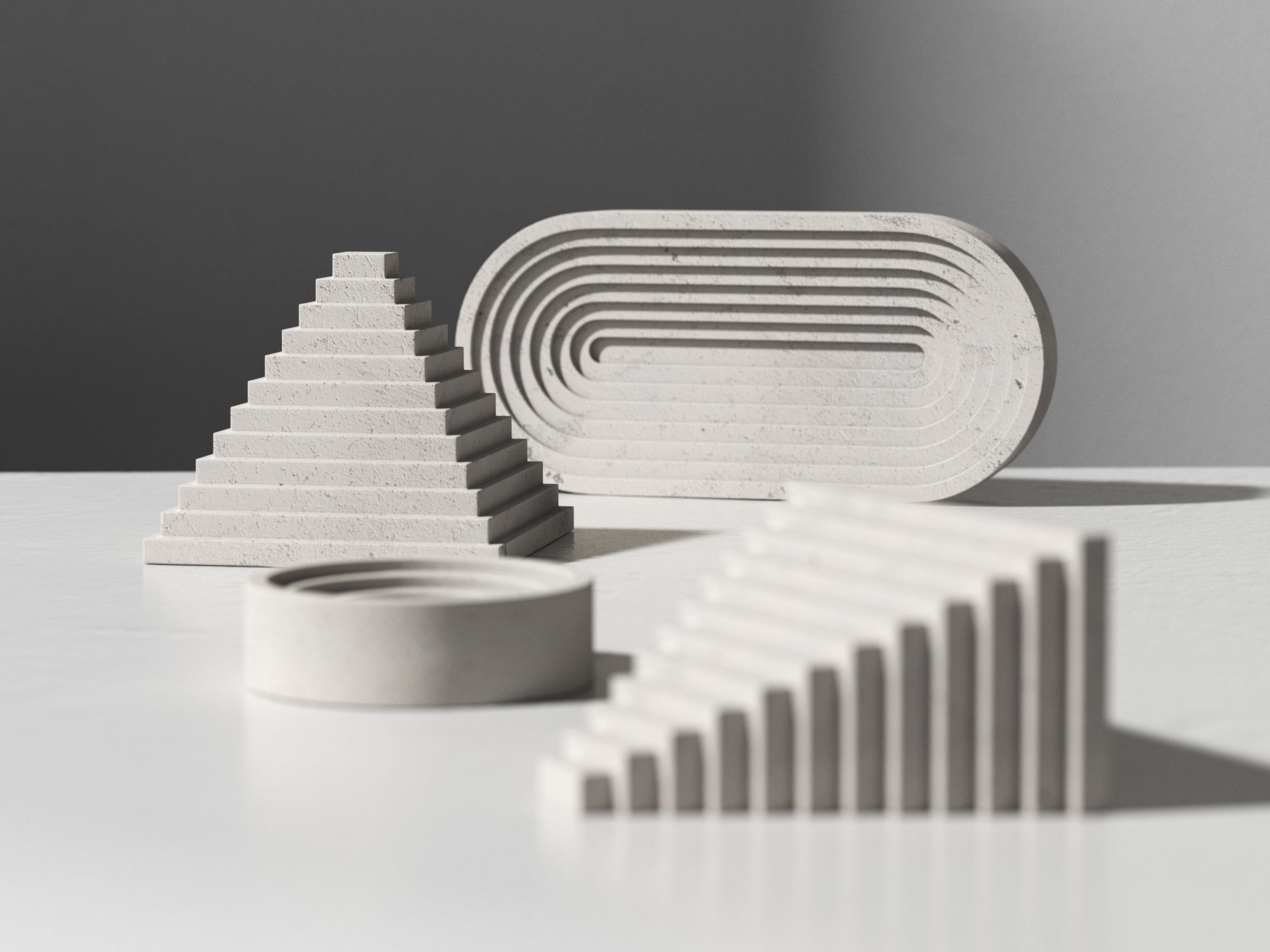 Geometric Tabletop Accessories 3D model | CGTrader