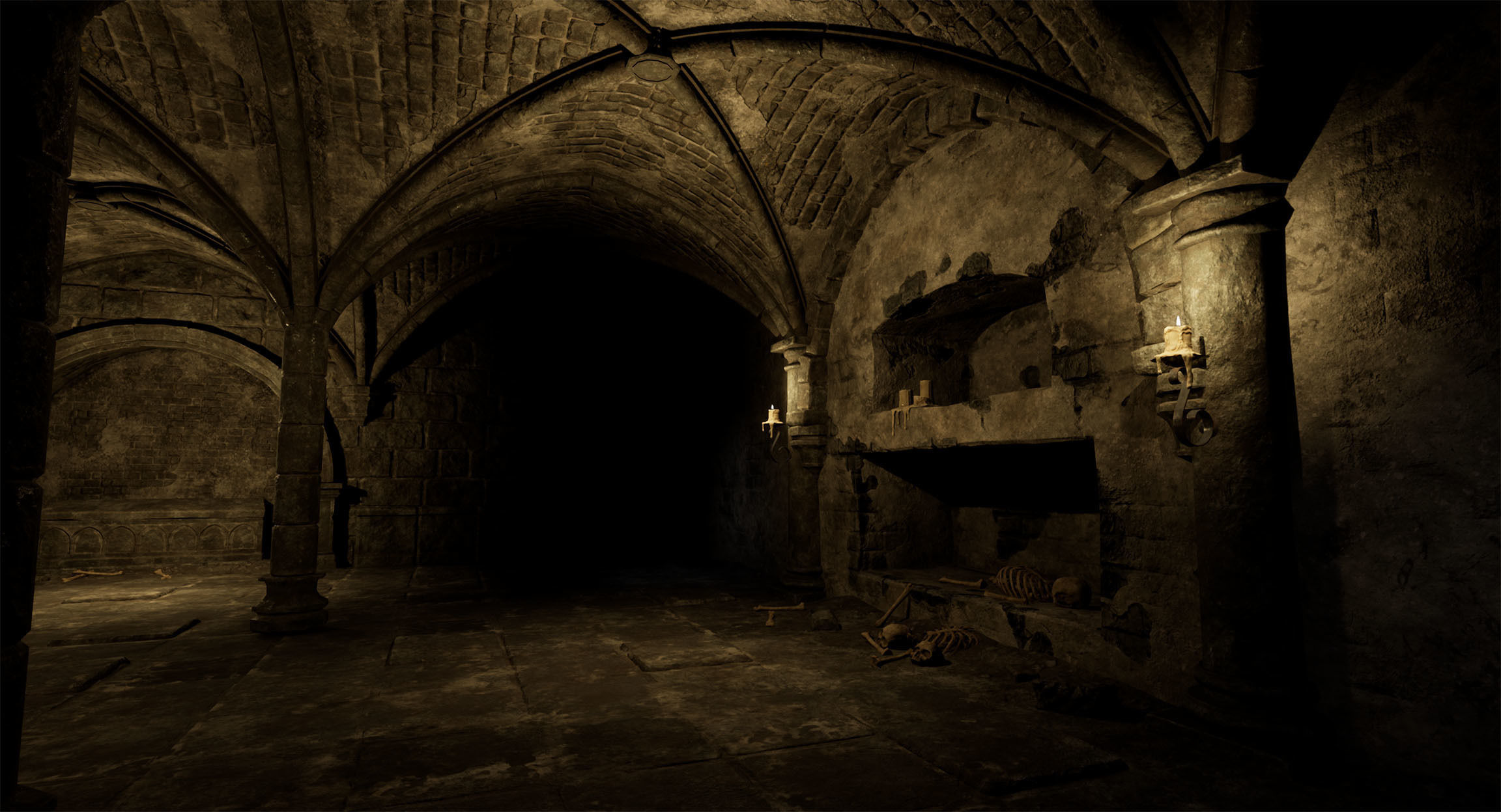 3D model Modular Dungeon Catacomb VR / AR / low-poly | CGTrader