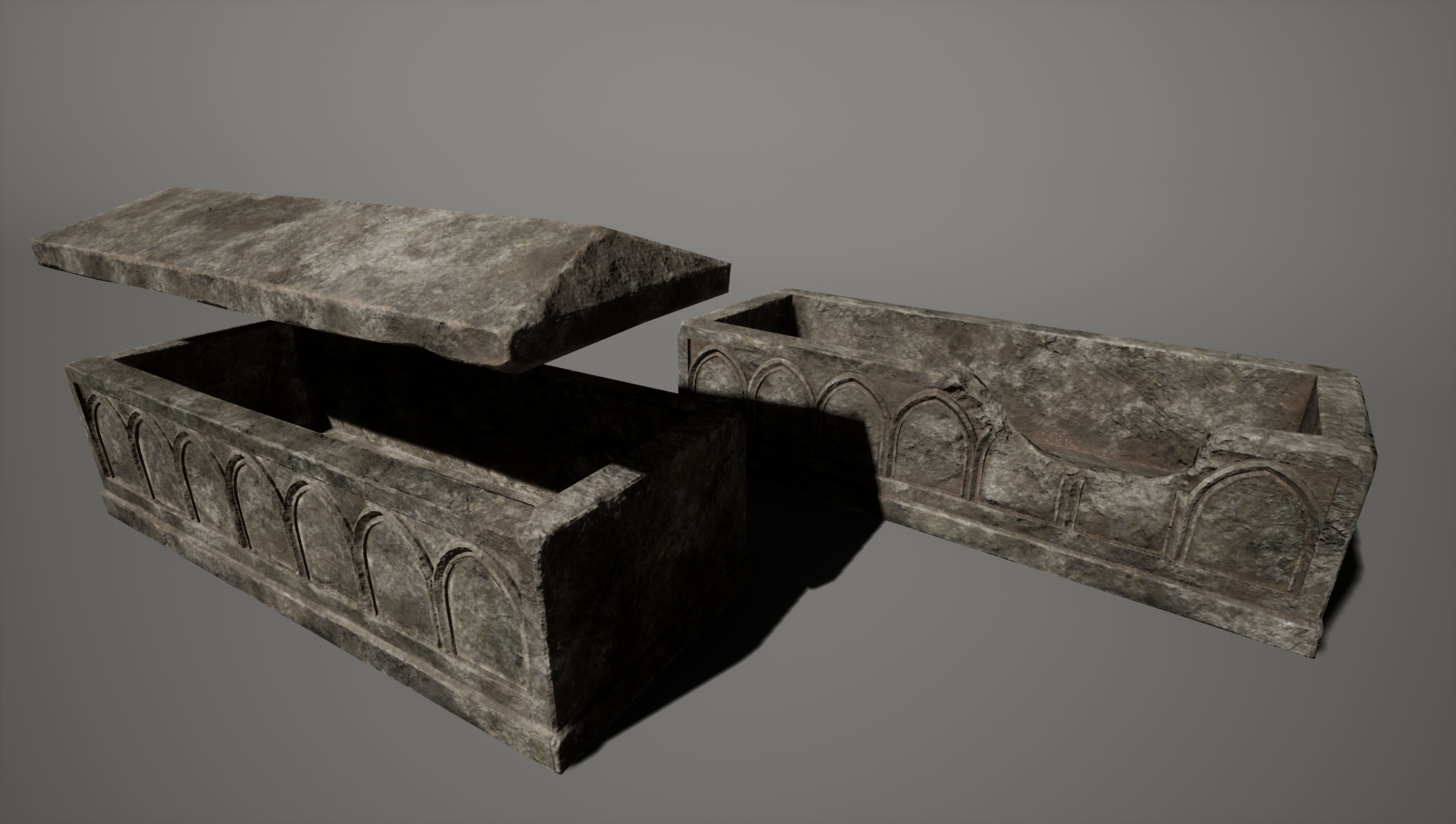 3D model Modular Dungeon Catacomb VR / AR / low-poly | CGTrader