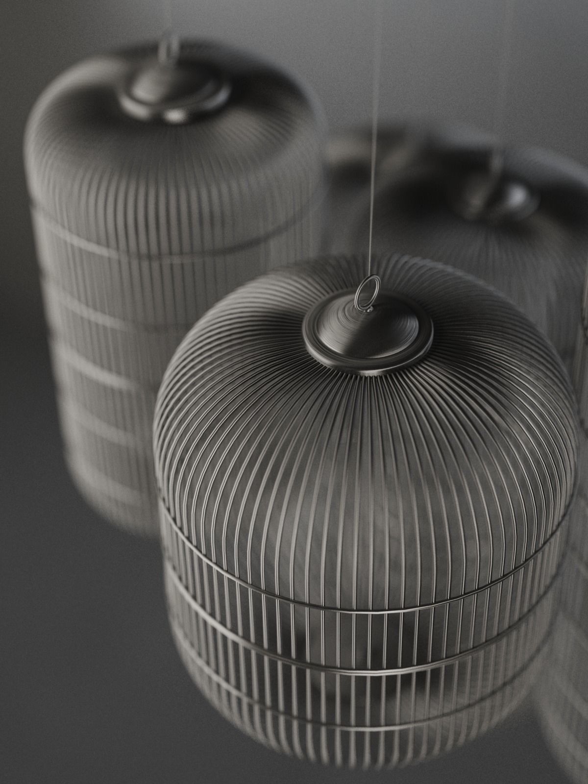 Hanging Bird Cages 3D model | CGTrader
