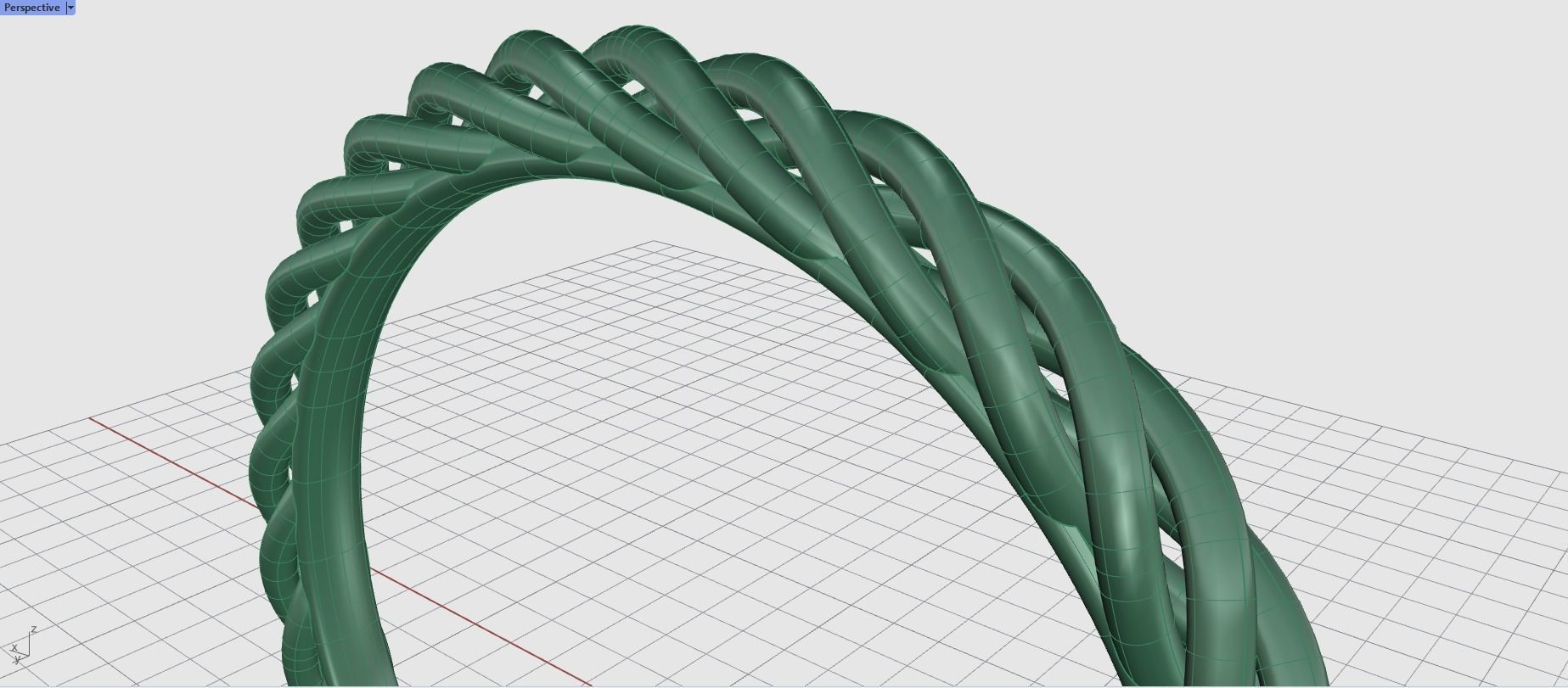 Eternity Rope Ring 2 mm with 16 printable CAD file sizes 3D model 3D printable | CGTrader