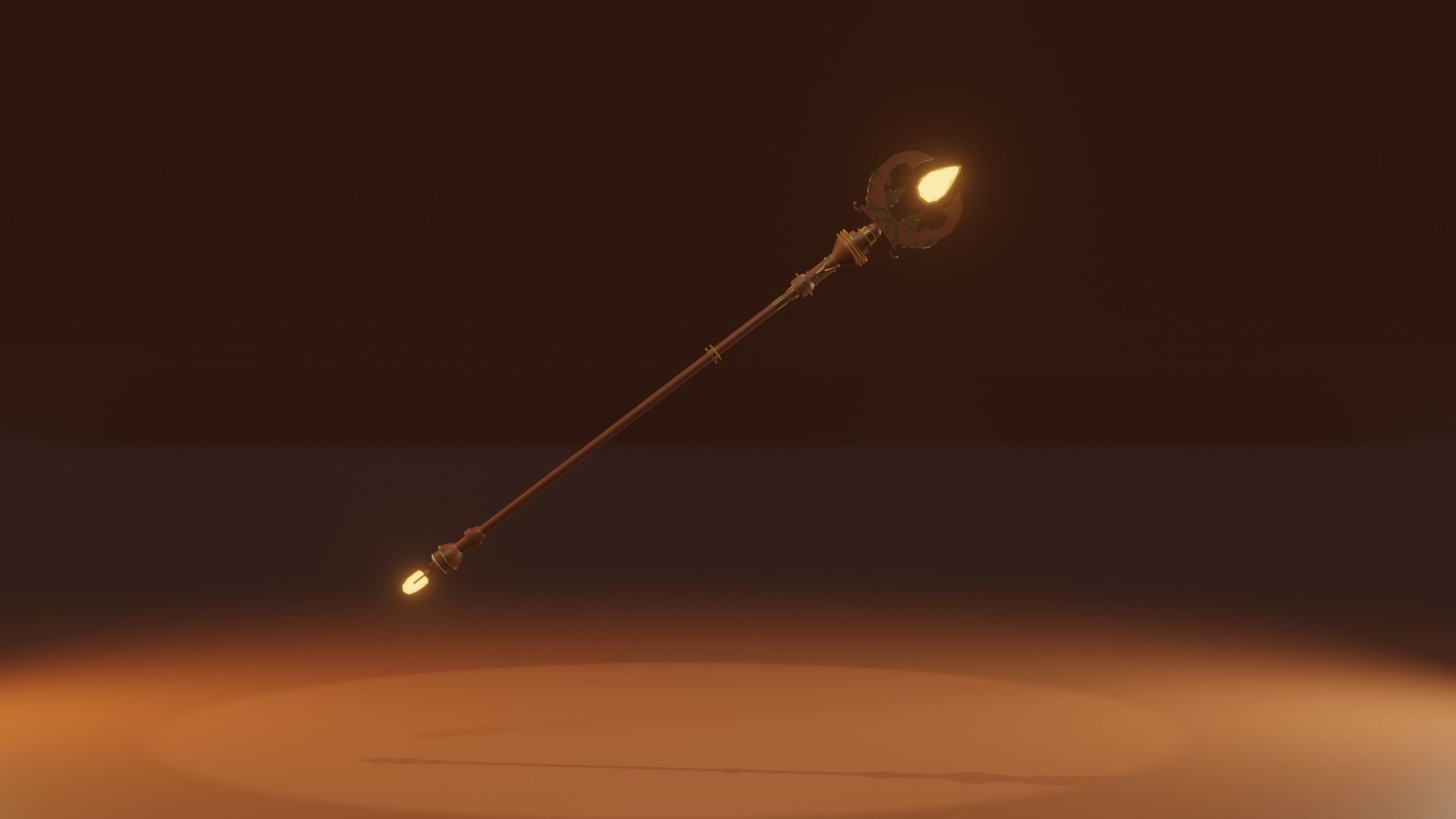 3D model Wizards Staff VR / AR / low-poly | CGTrader