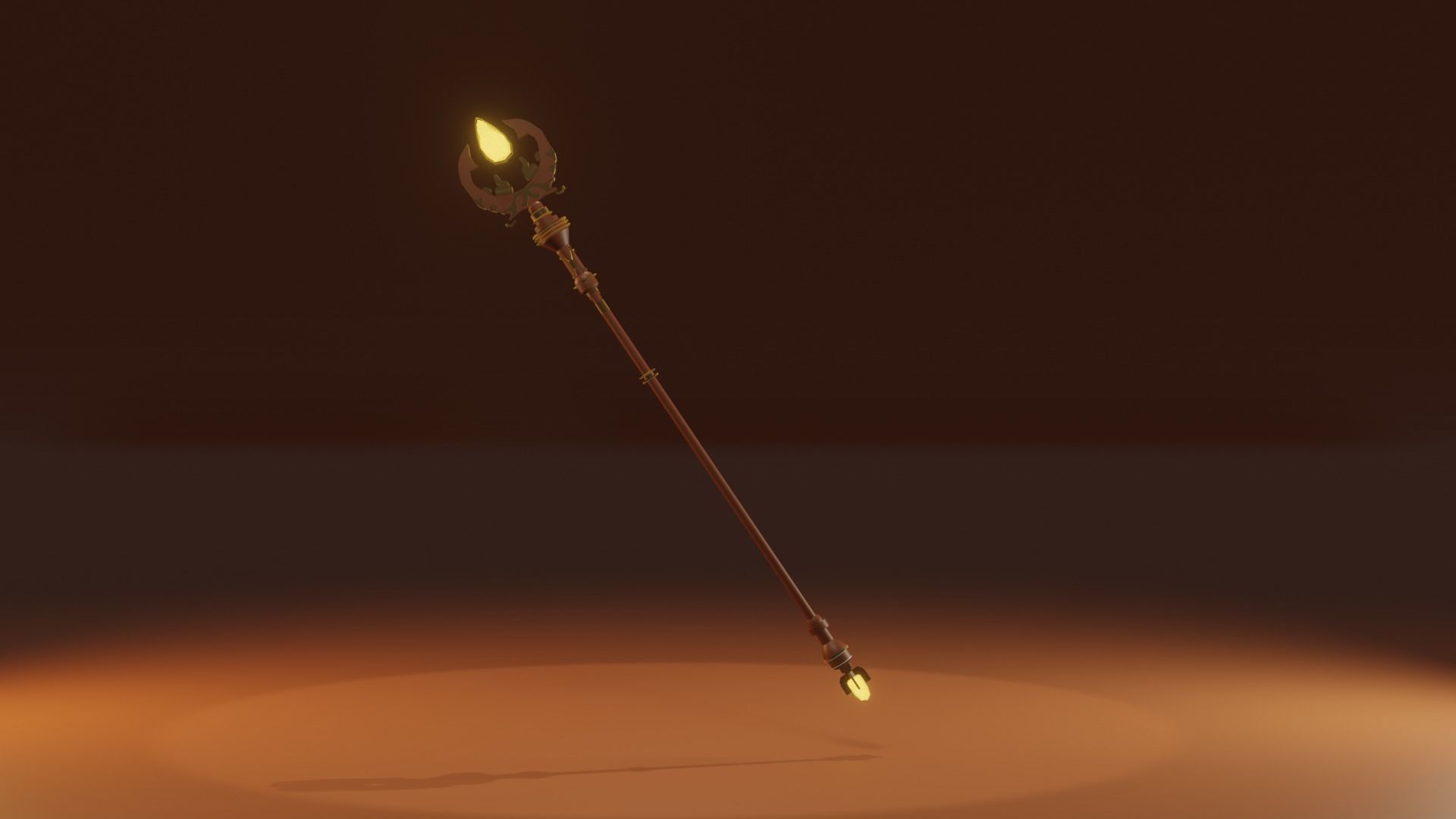 3D model Wizards Staff VR / AR / low-poly | CGTrader