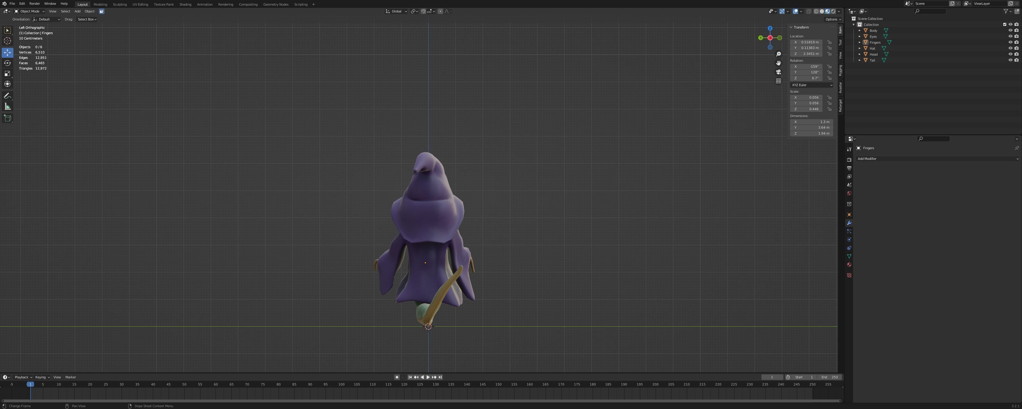 3D model Little Lizard Wizard VR / AR / low-poly | CGTrader
