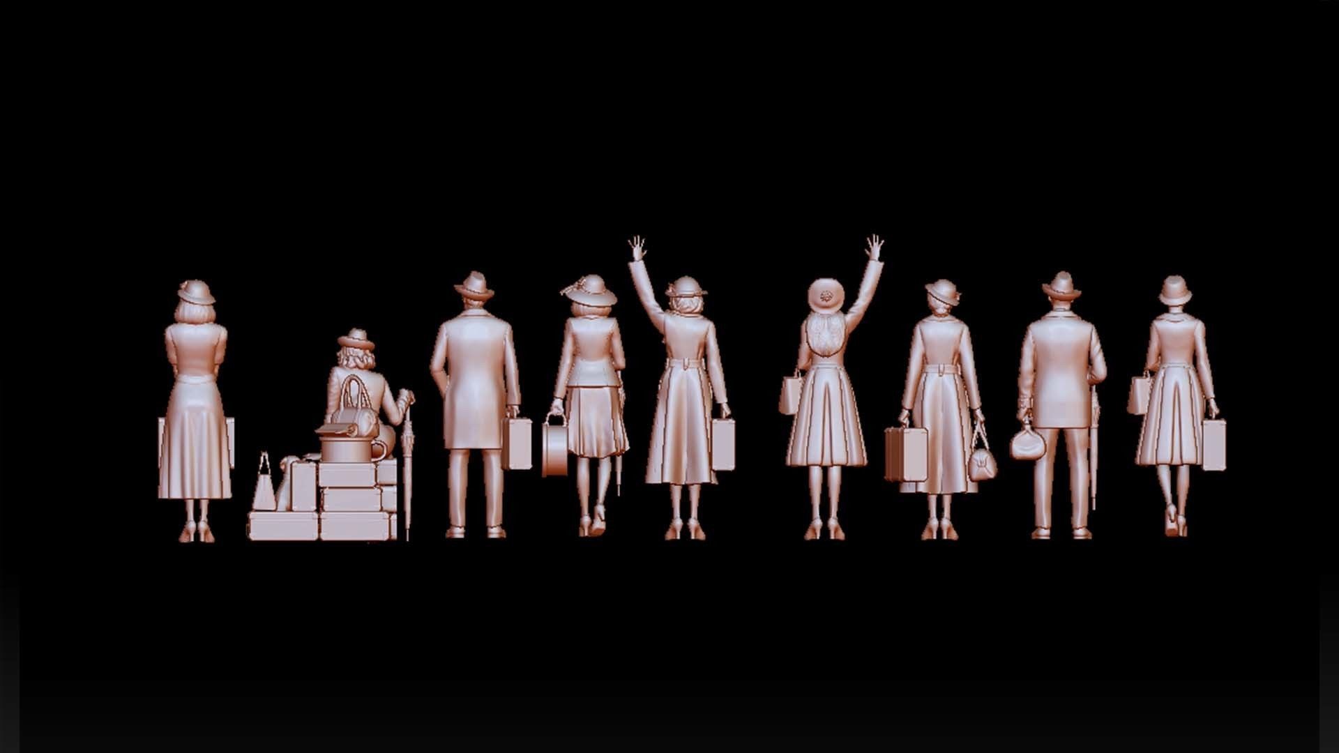 passengers 3D model 3D printable | CGTrader