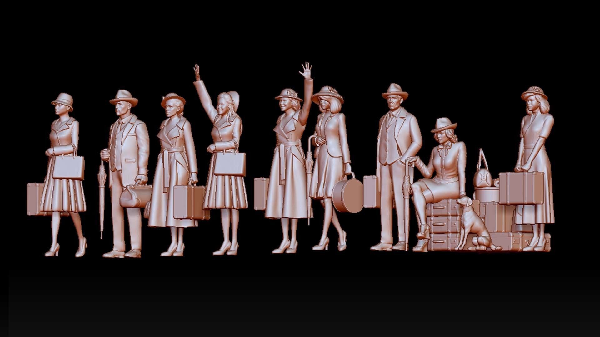 passengers 3D model 3D printable | CGTrader
