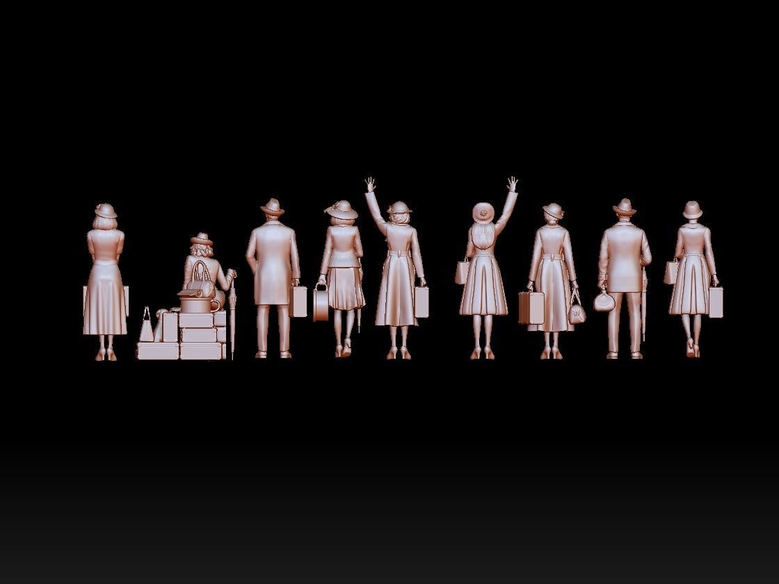 passengers 3D model 3D printable | CGTrader