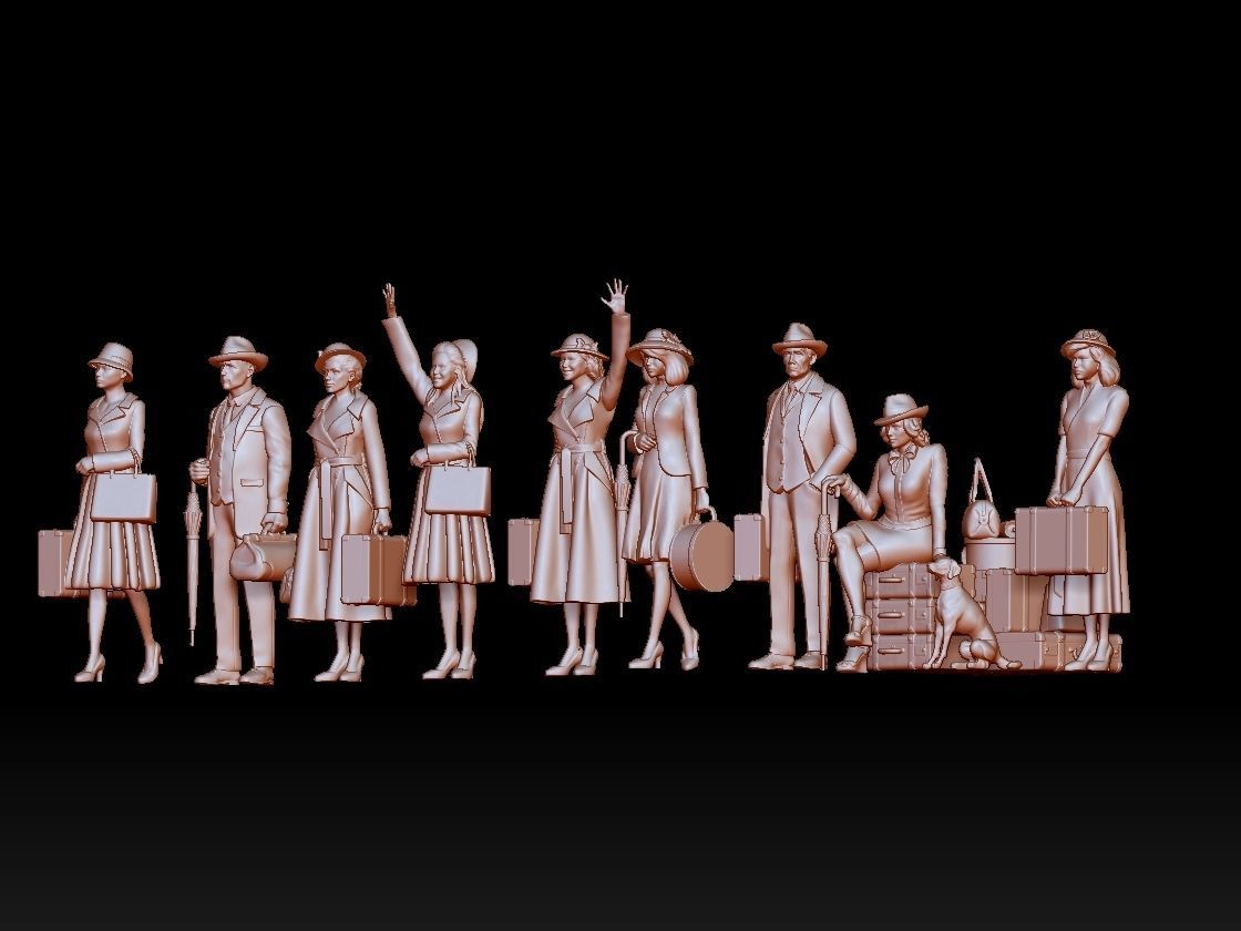 passengers 3D model 3D printable | CGTrader