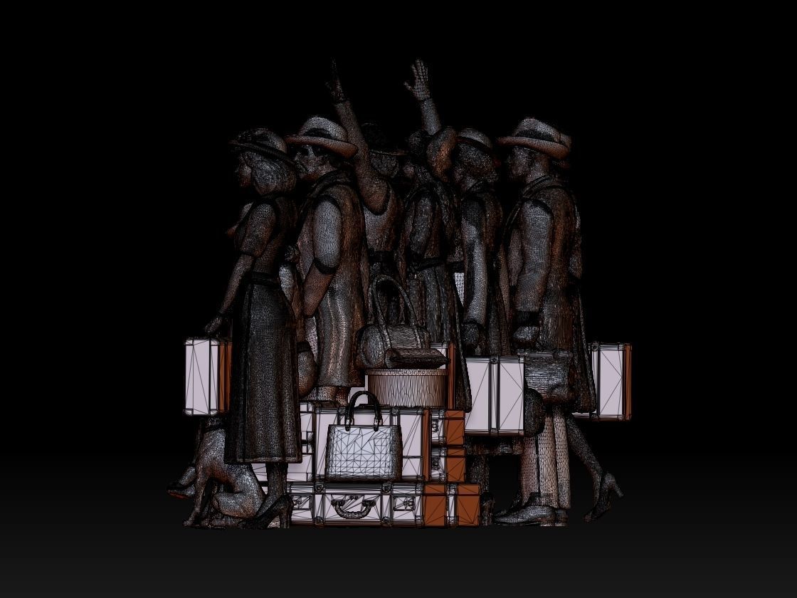 passengers 3D model 3D printable | CGTrader