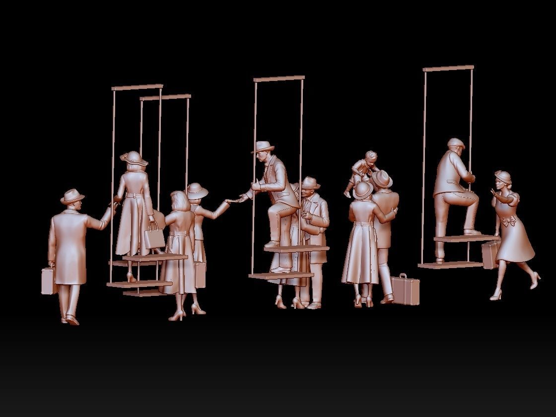 passengers 3D model 3D printable | CGTrader