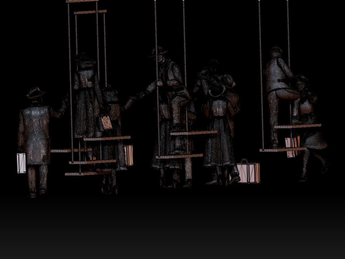 passengers 3D model 3D printable | CGTrader