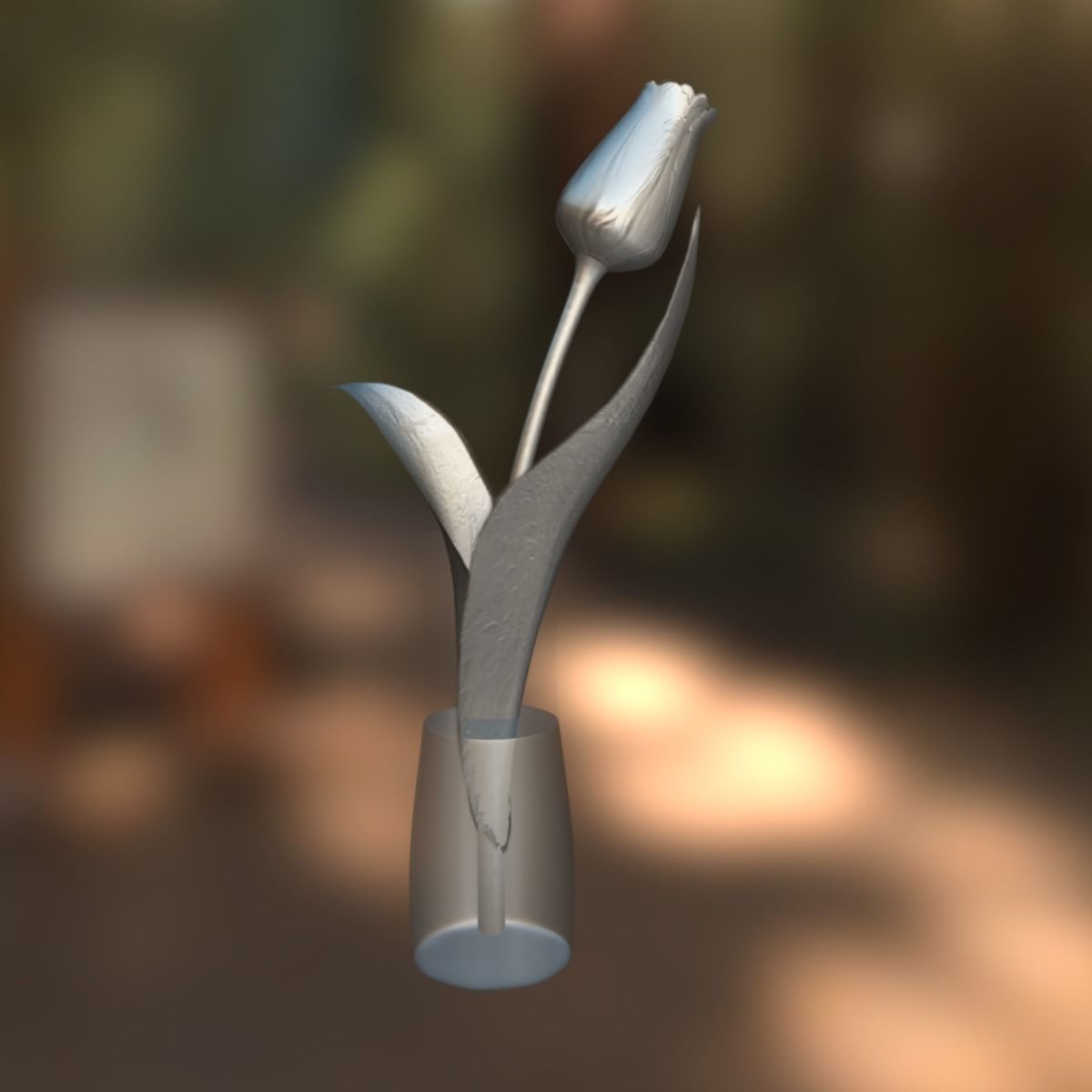 The lonely tulip free VR / AR / low-poly 3D model | CGTrader