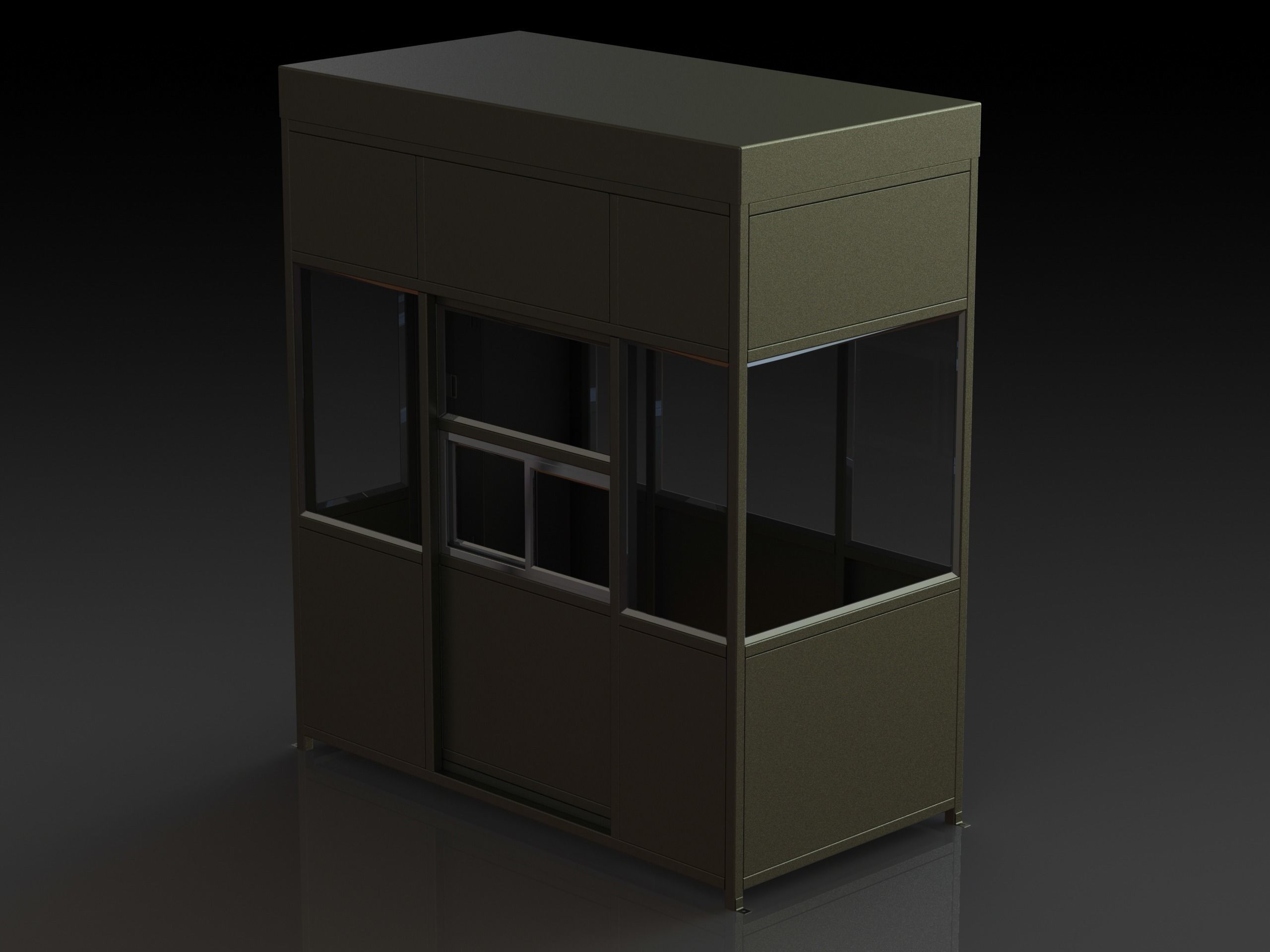 Portable Toll Booth free 3D model rigged | CGTrader