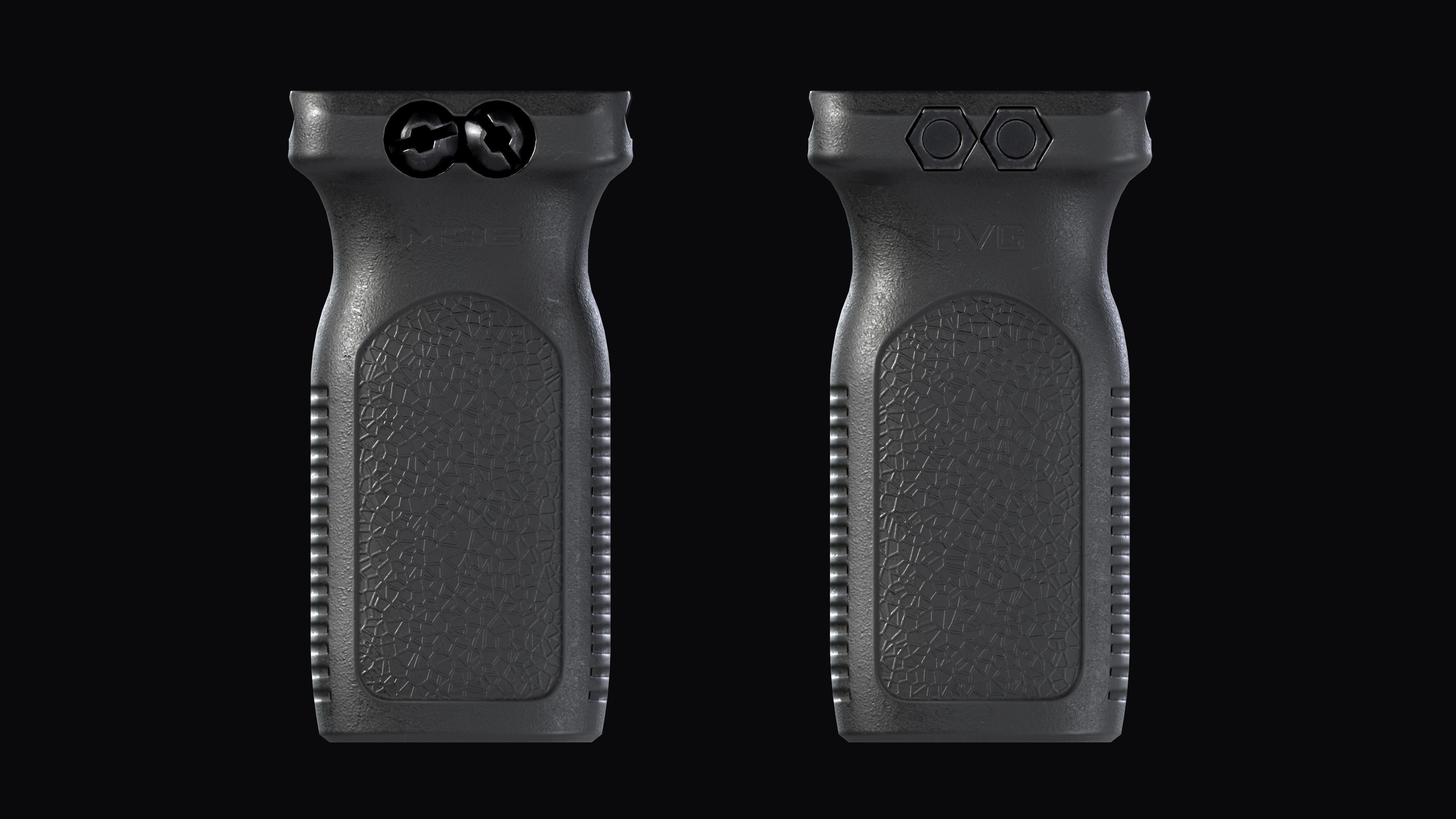 3D model Tactical vertical grip Magpul RVG VR / AR / low-poly | CGTrader