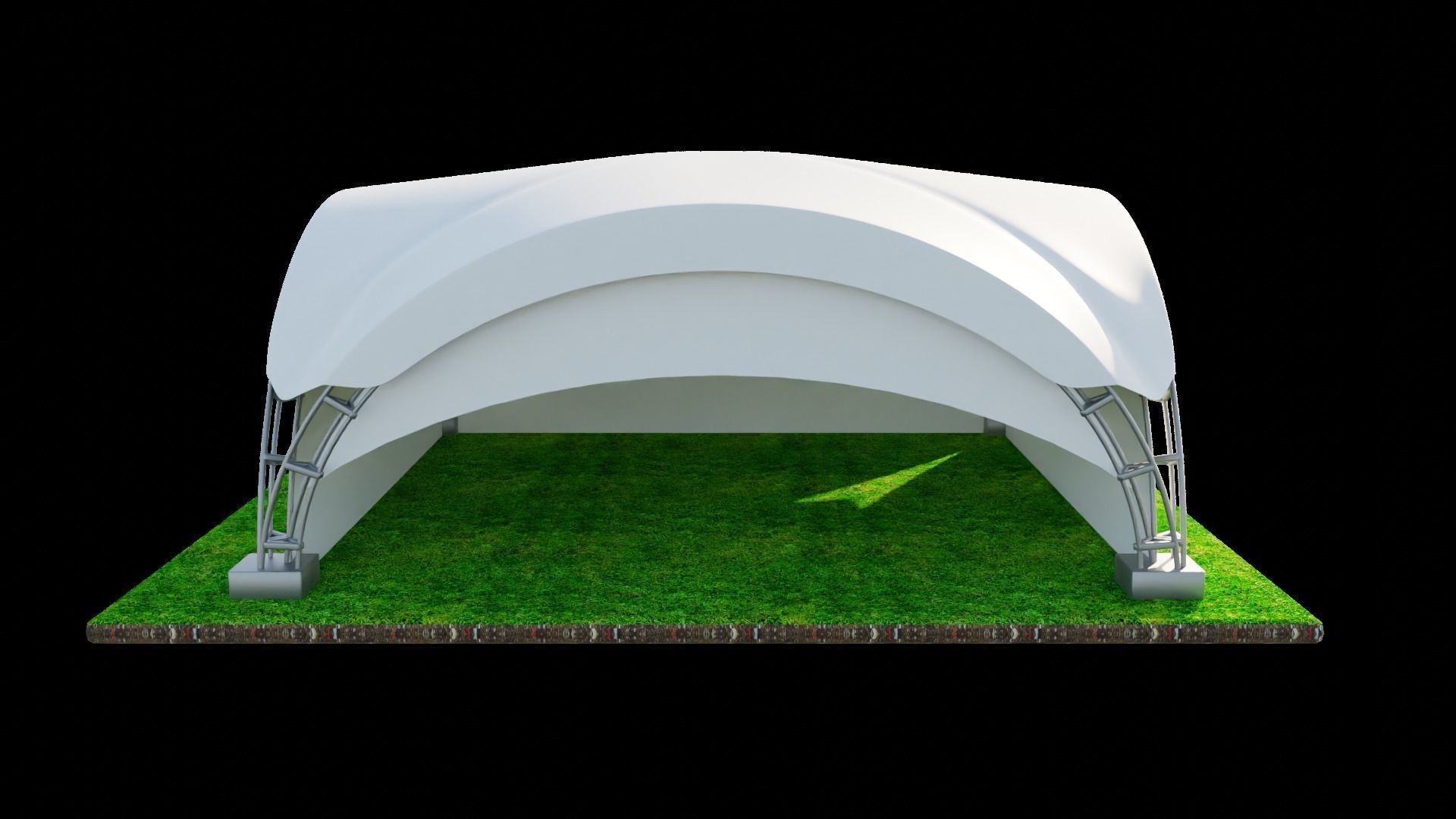 ARCH TENT DUNE 8X8 3D model | CGTrader