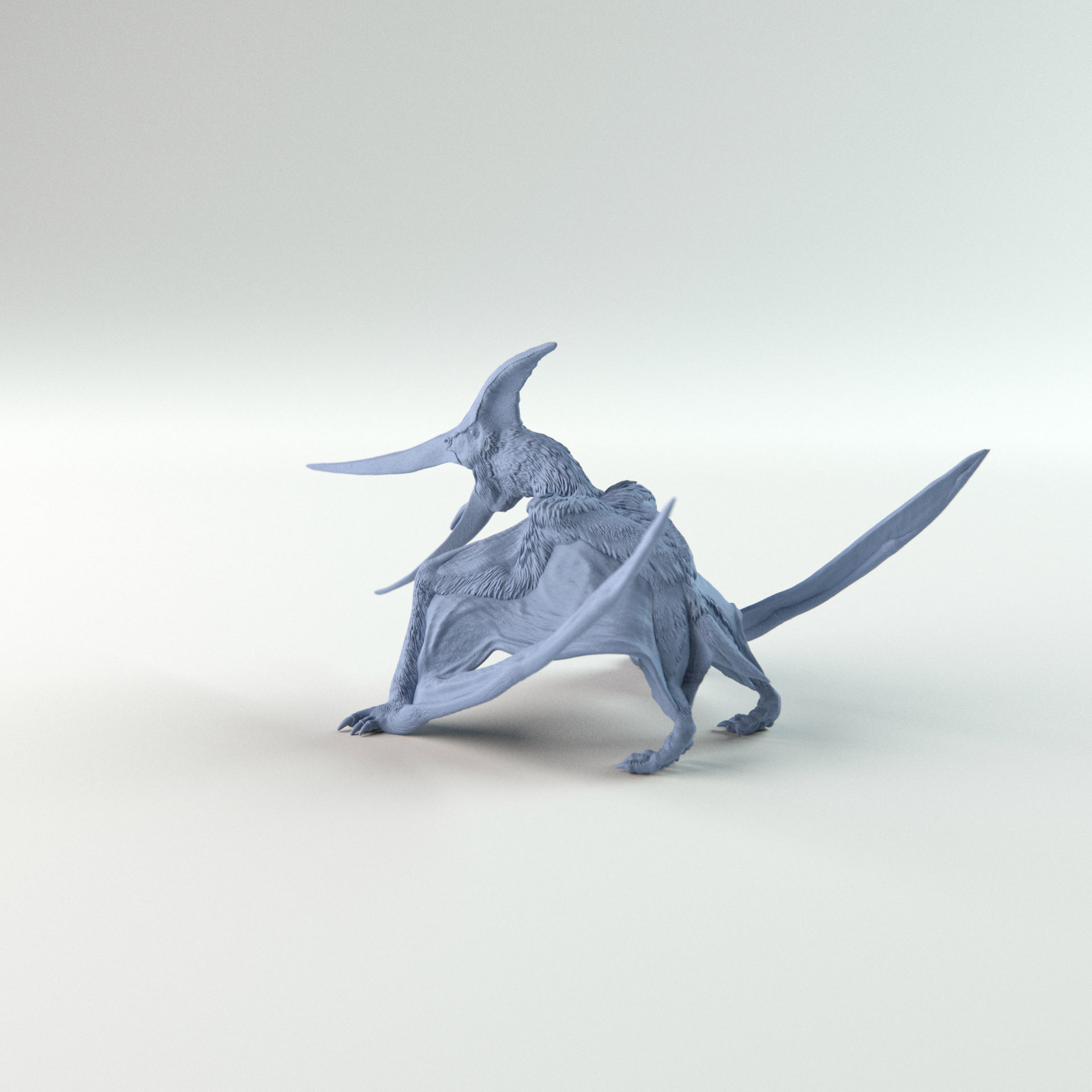 Pteranodon angry 1-35 scale pre-supported 3D model 3D printable | CGTrader