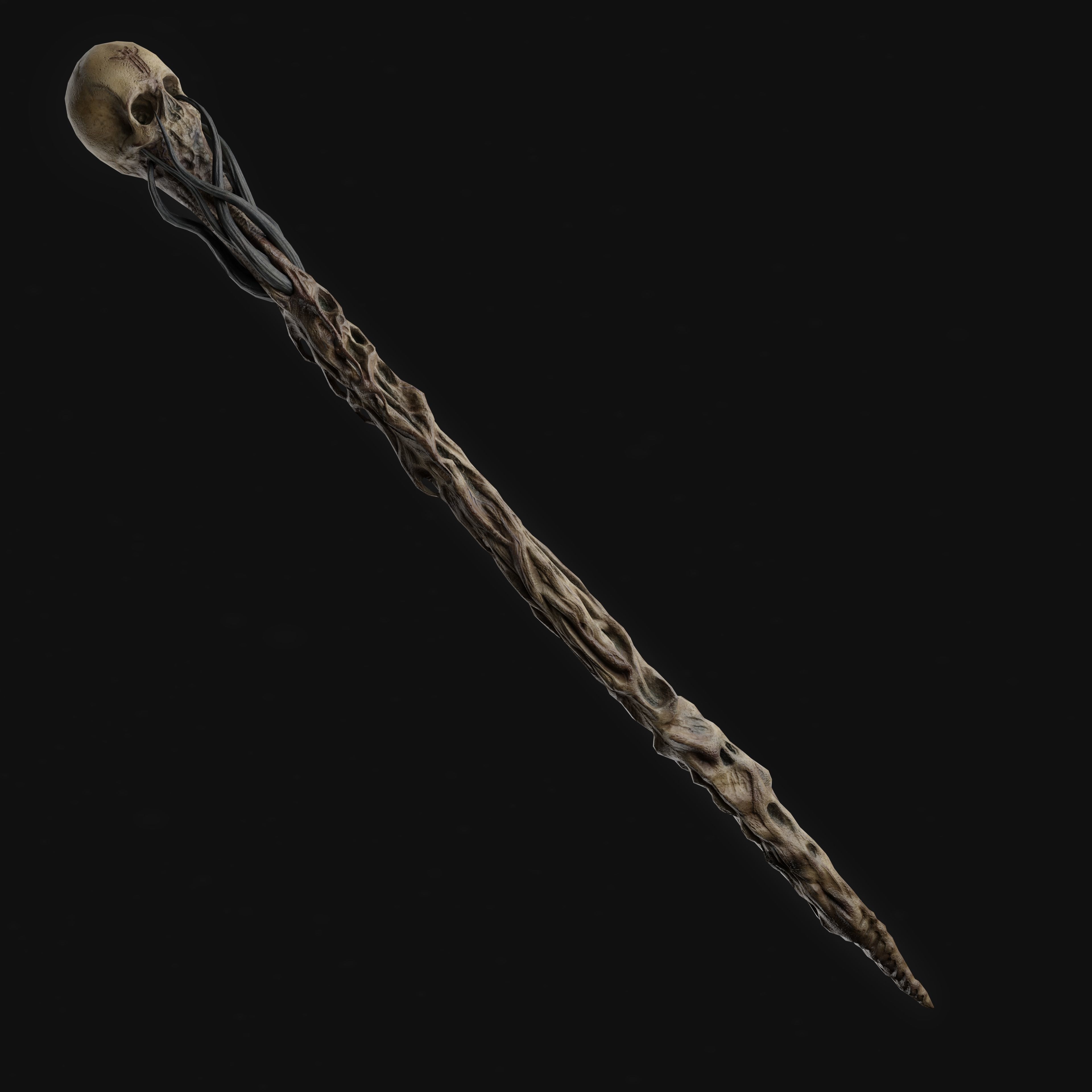 3D model Necromancer Staff 04 VR / AR / low-poly | CGTrader