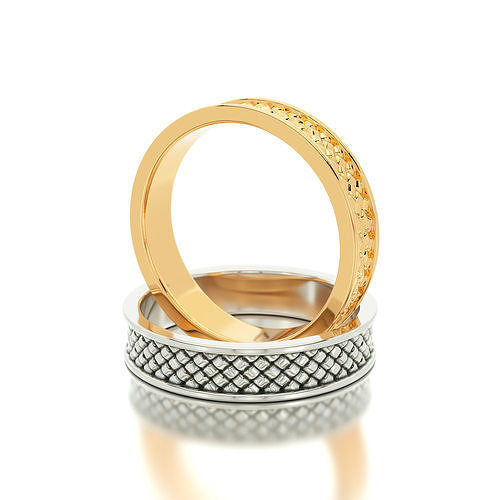 weaving silver ring 3D model 3D printable | CGTrader