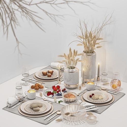 3D model tableware 105 VR / AR / low-poly | CGTrader