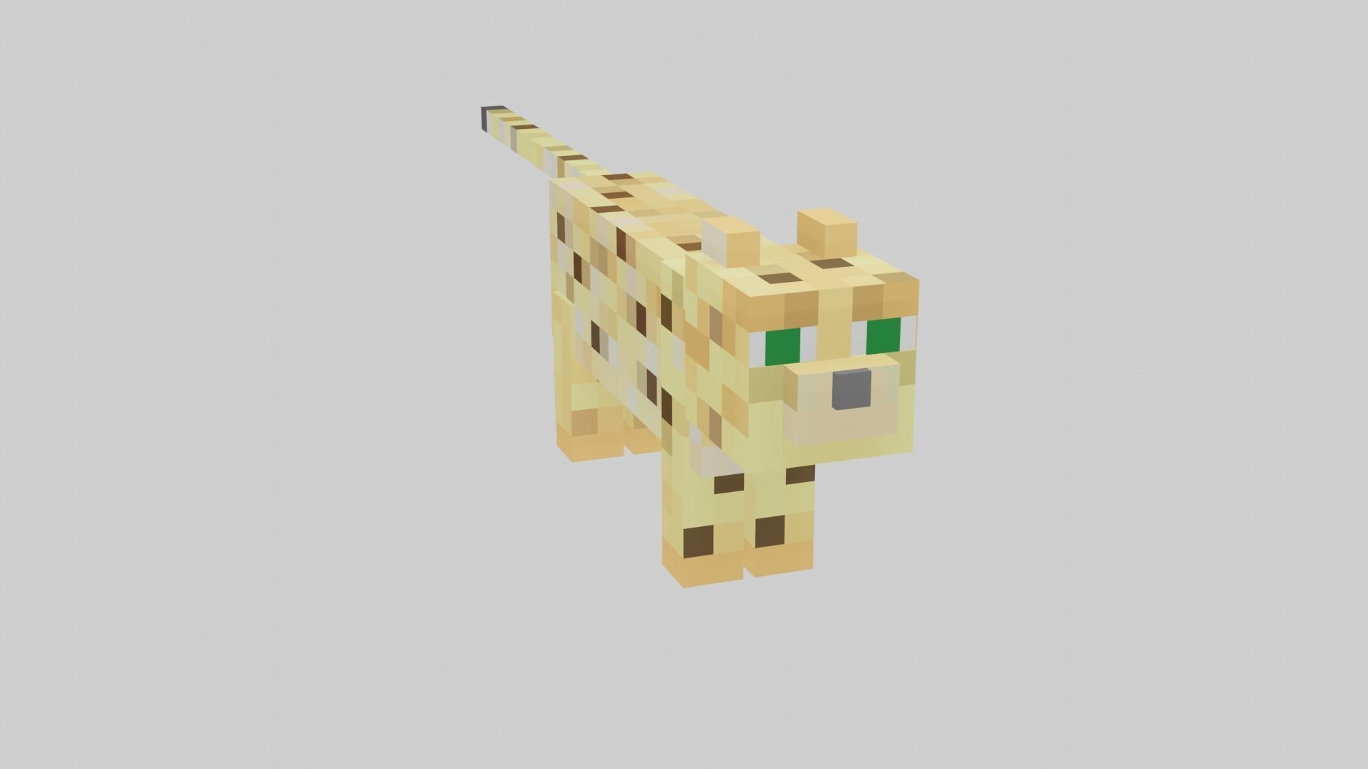 3D model Minecraft Ocelot VR / AR / low-poly | CGTrader