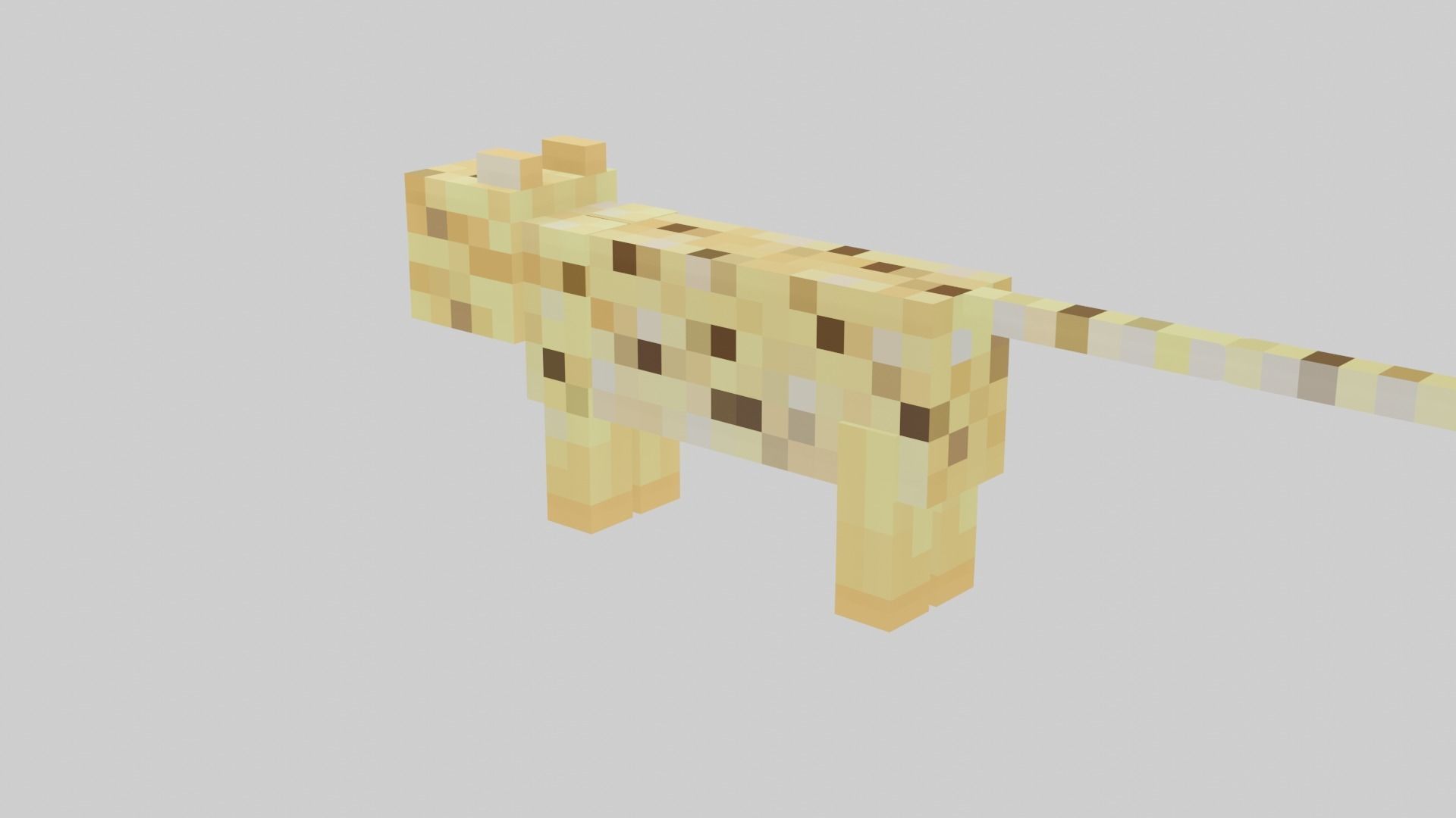 3D model Minecraft Ocelot VR / AR / low-poly | CGTrader