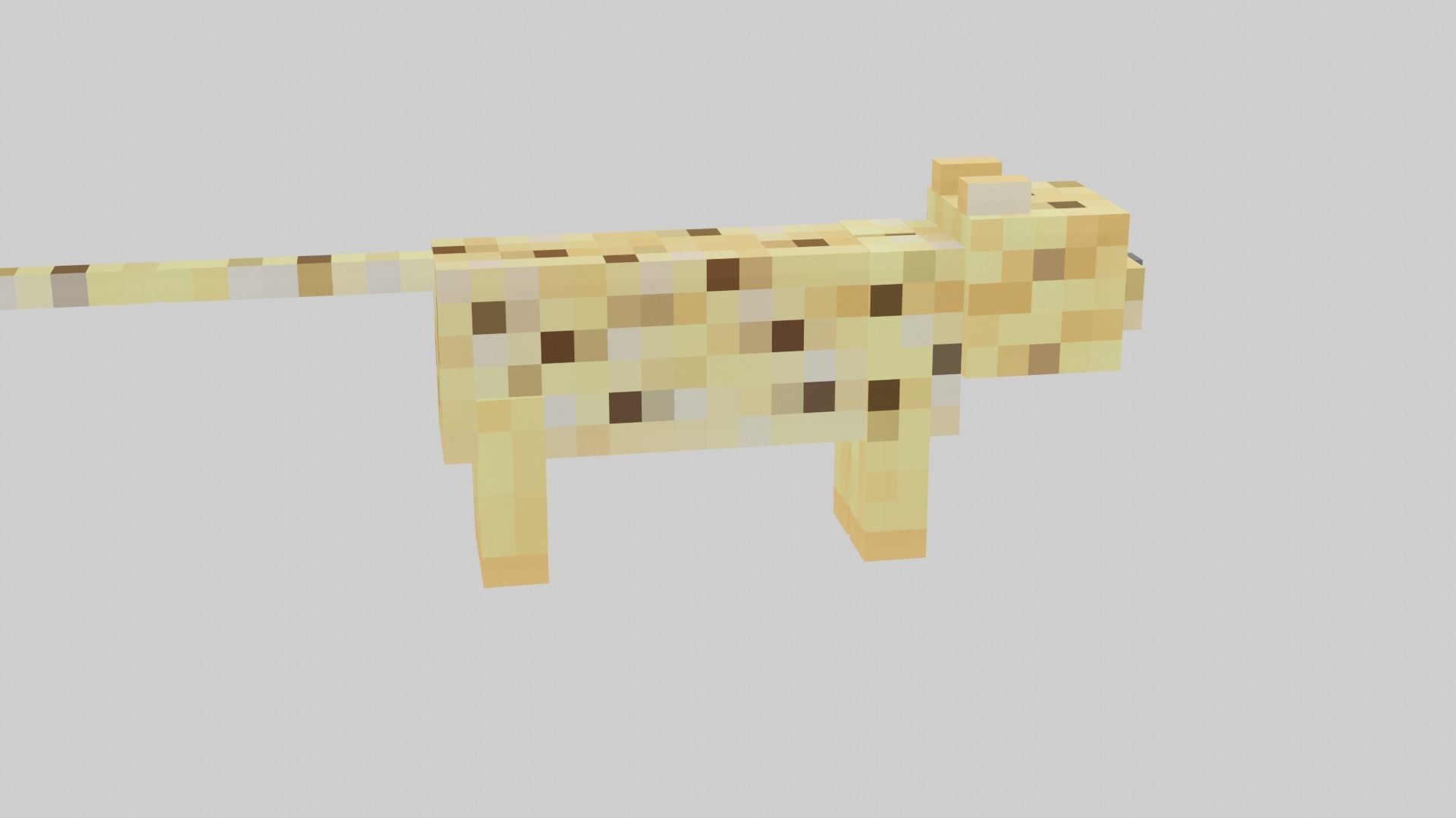 3D model Minecraft Ocelot VR / AR / low-poly | CGTrader