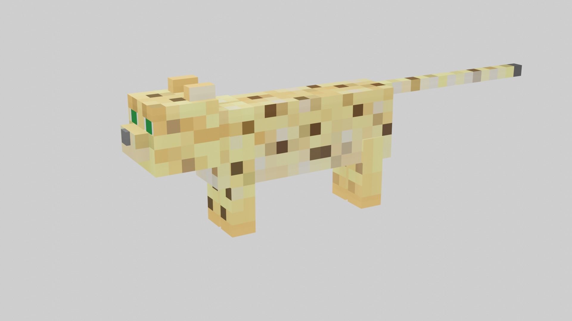 3D model Minecraft Ocelot VR / AR / low-poly | CGTrader