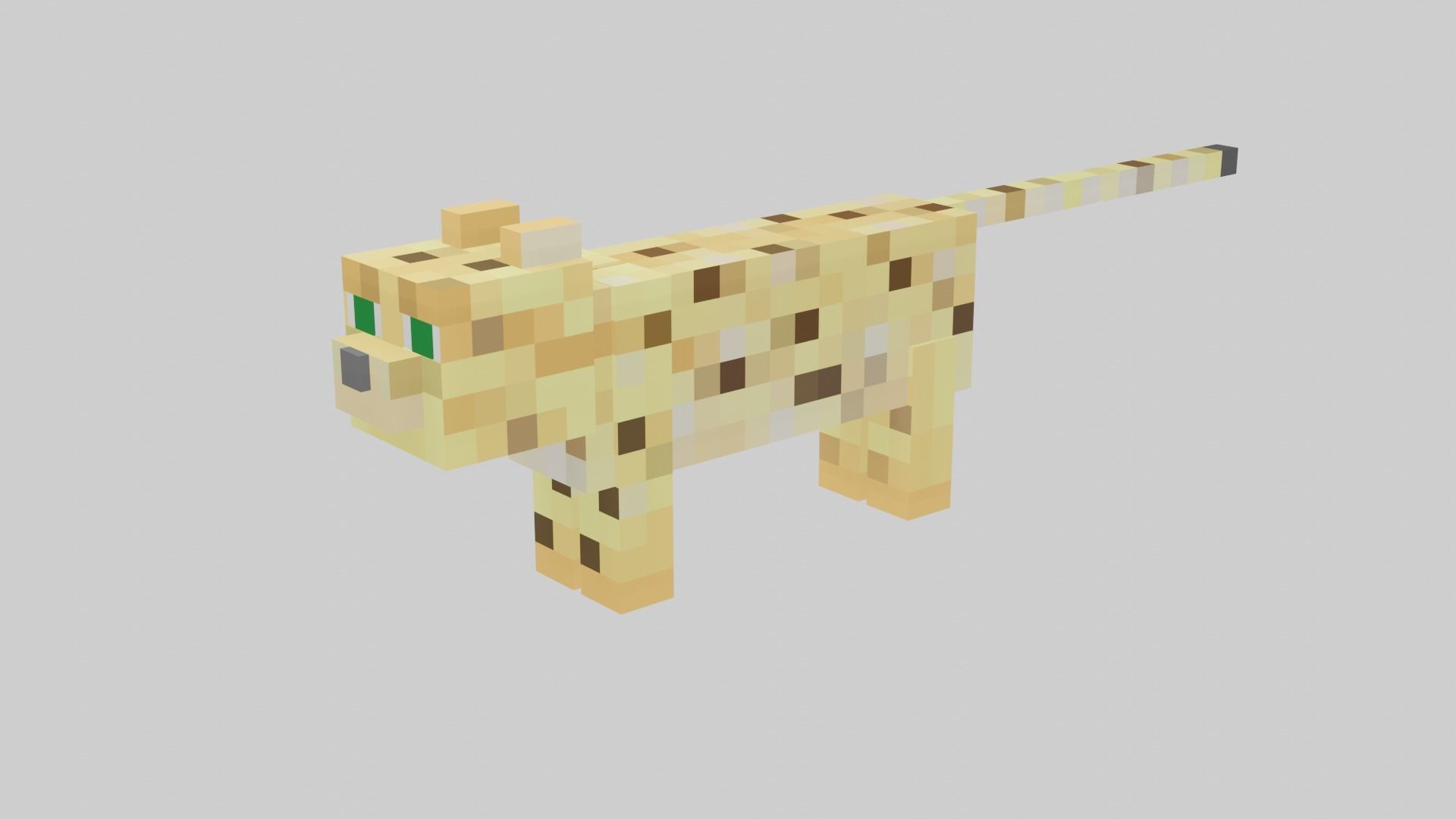 3D model Minecraft Ocelot VR / AR / low-poly | CGTrader