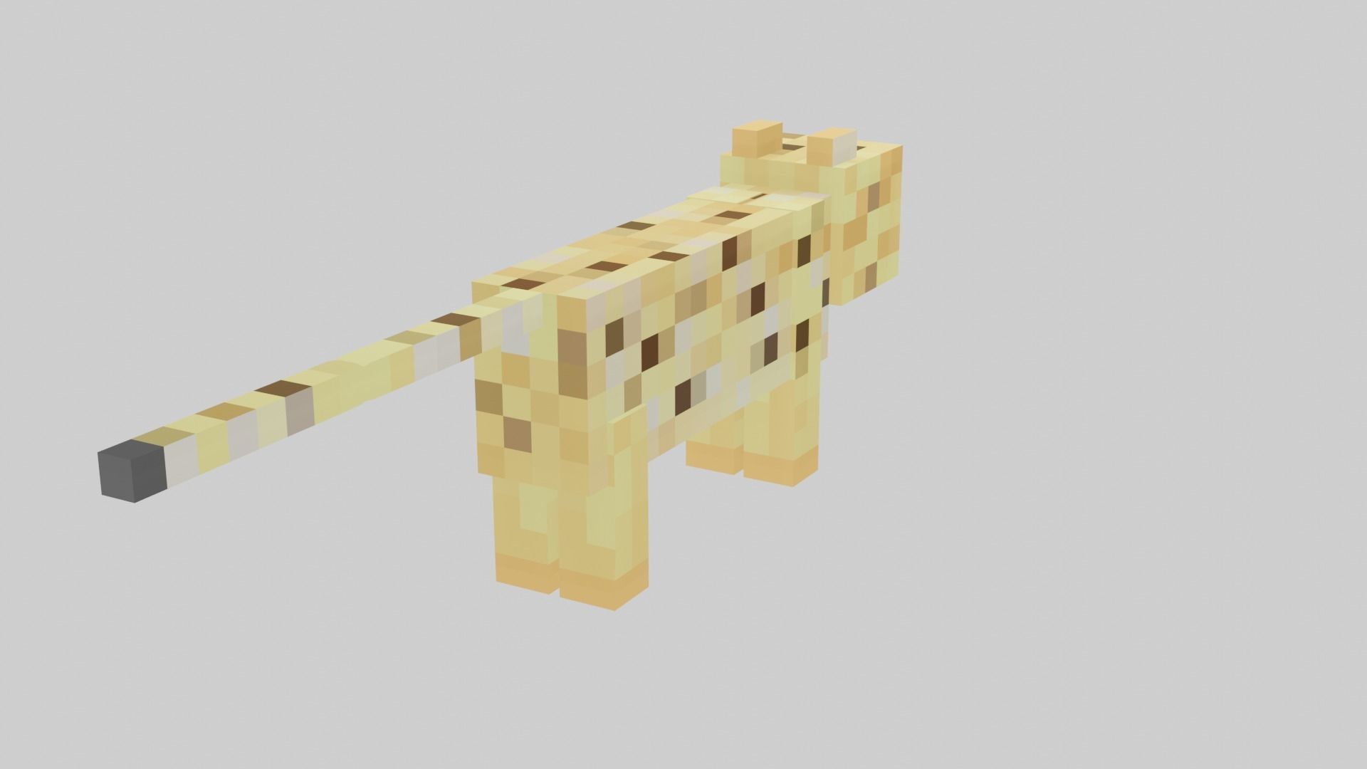 3D model Minecraft Ocelot VR / AR / low-poly | CGTrader