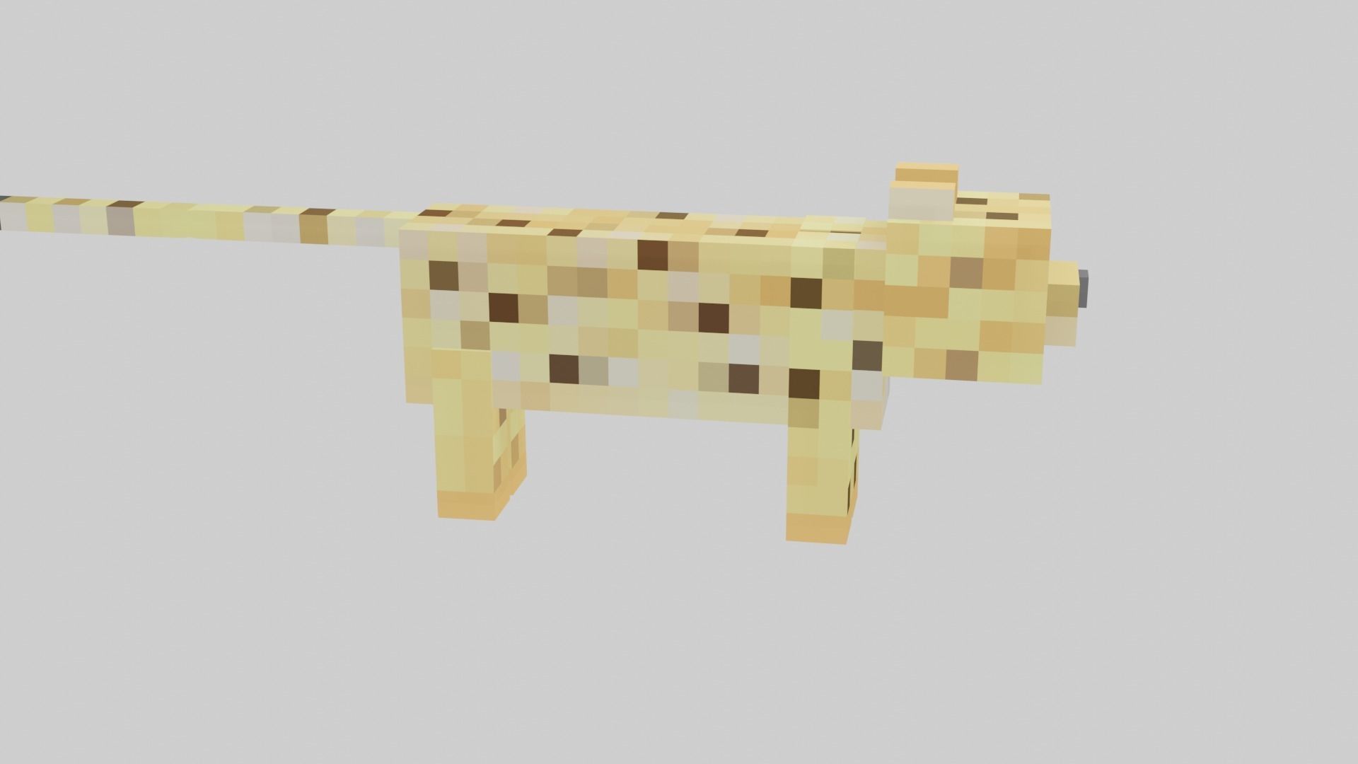 3D model Minecraft Ocelot VR / AR / low-poly | CGTrader